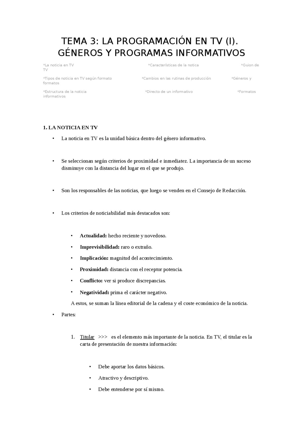 TEMA 3: LA PROGRAMACIÓN EN TV (I). GÉNEROS Y PROGRAMAS INFOR - Apuntes ...