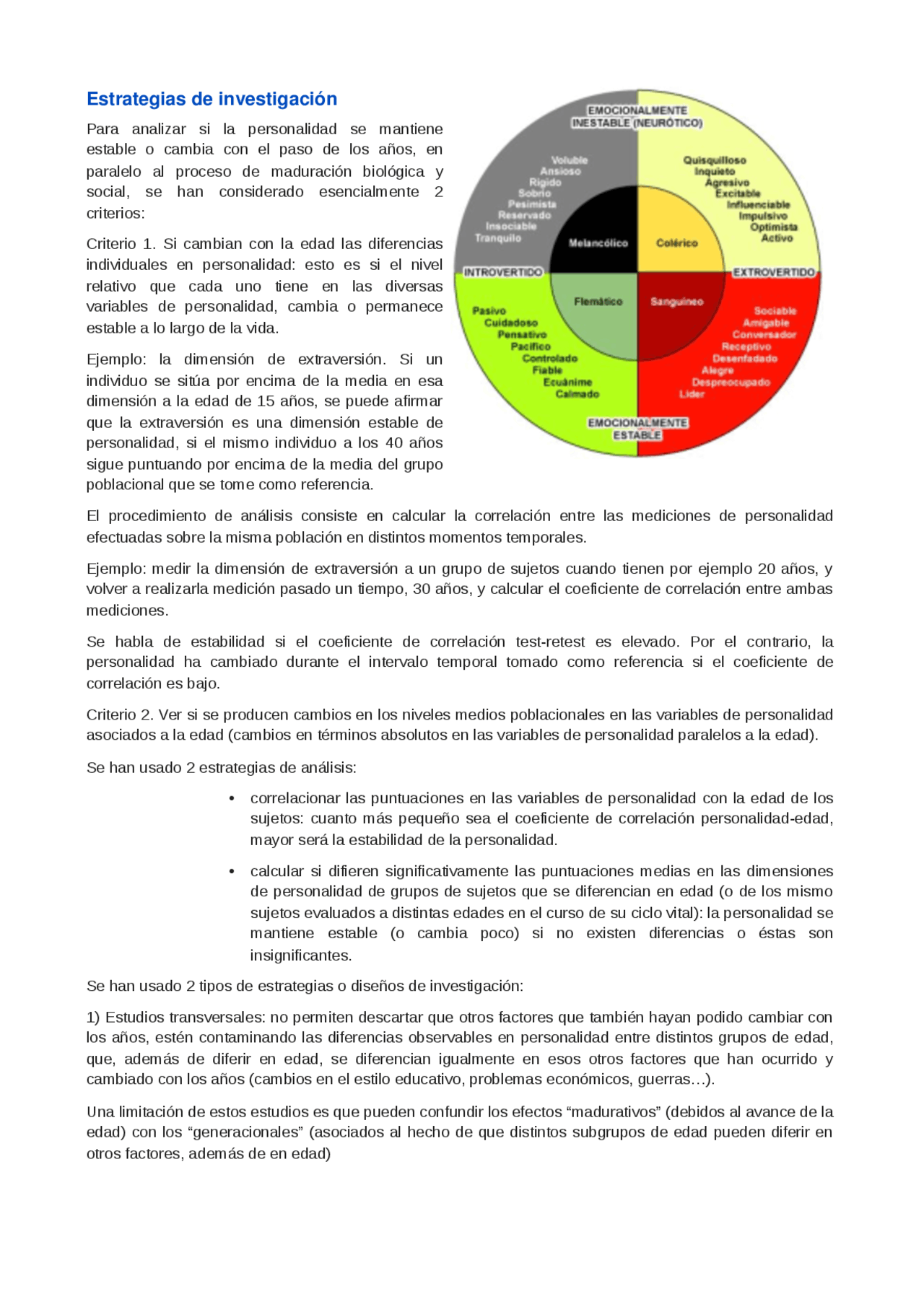 PERSONALIDAD ESTABLE TRABAJO SOCIAL - Apuntes de Psicología del ...