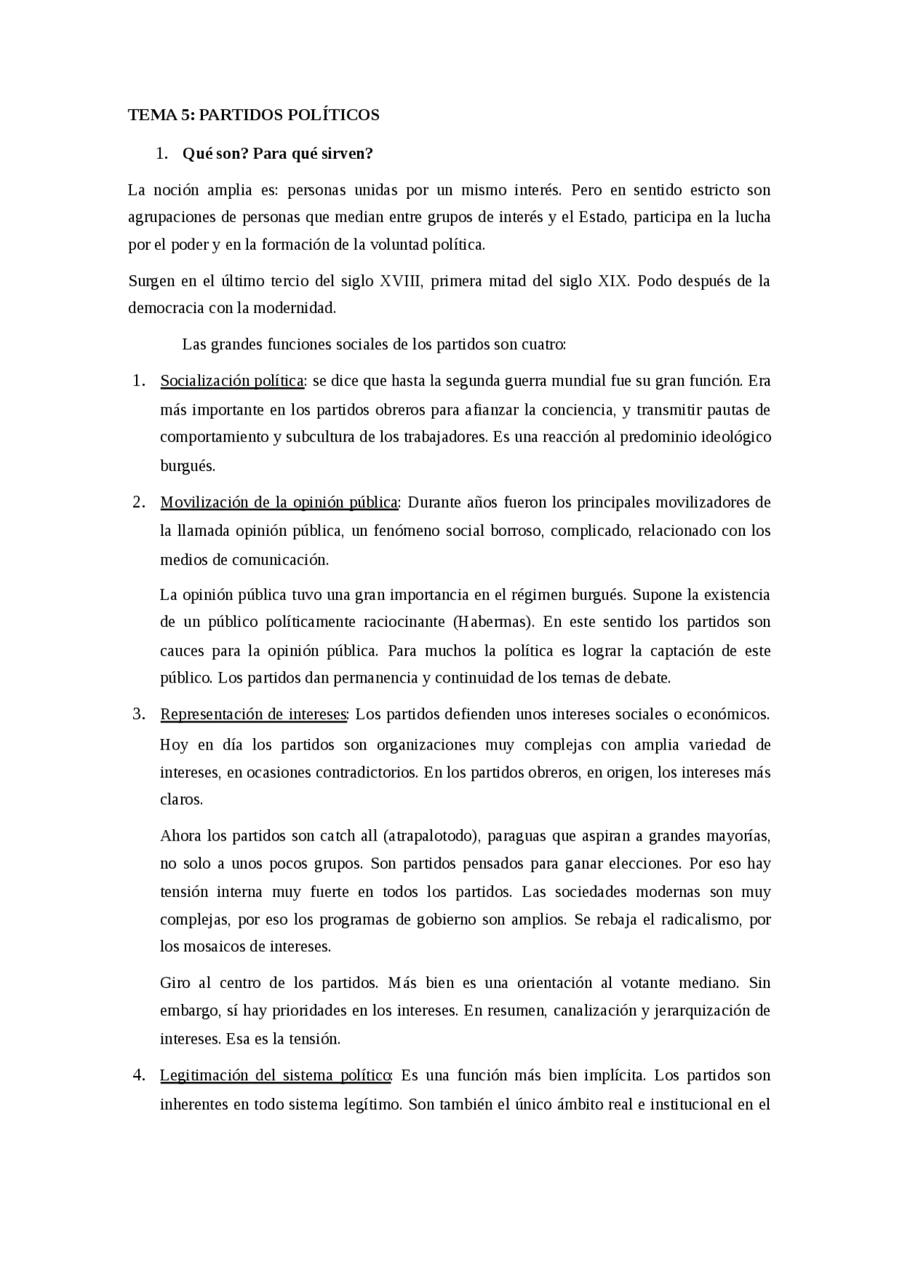 Seleccionan los que se presentan a elecciones. Tiene gran poder ...