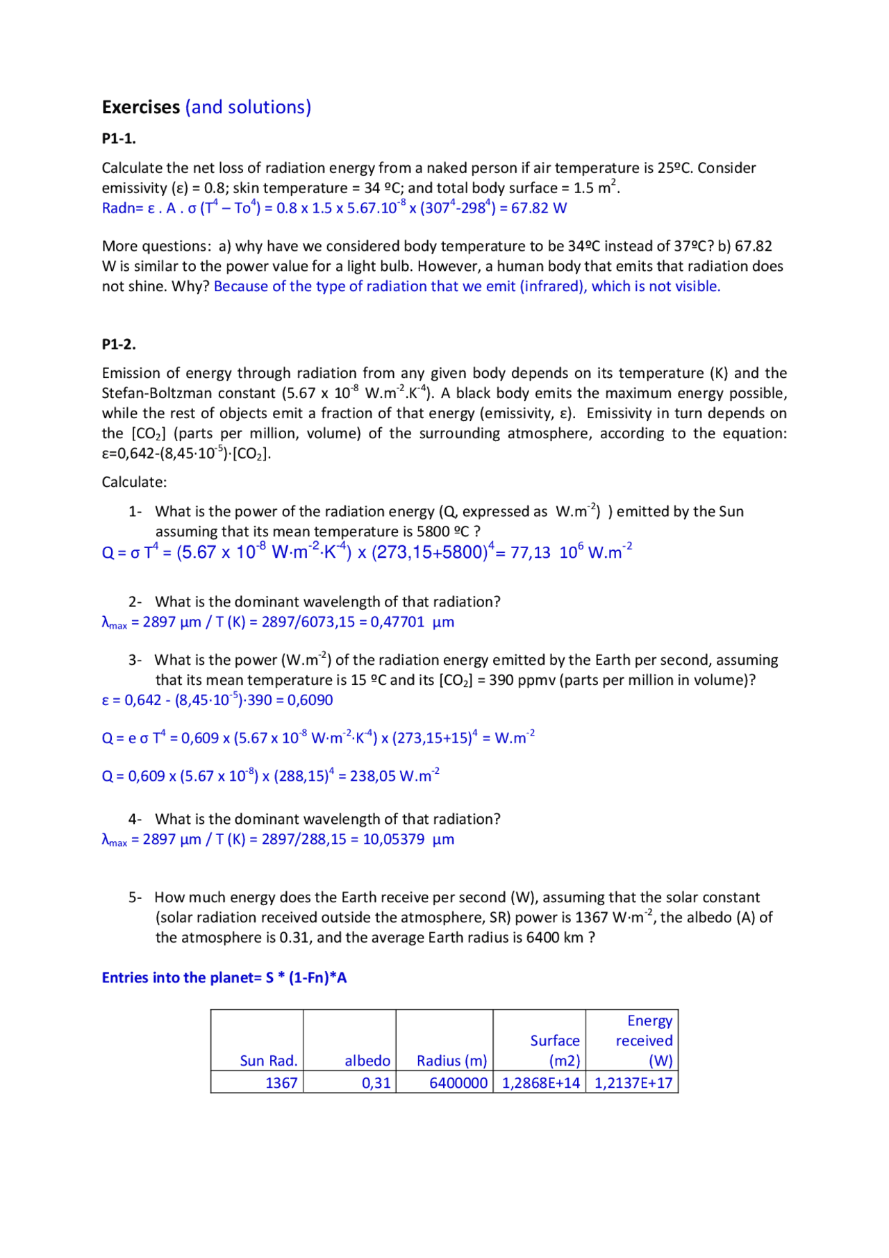Problemas Ecología Resueltos INGLES - Ejercicios de Ecología - Docsity