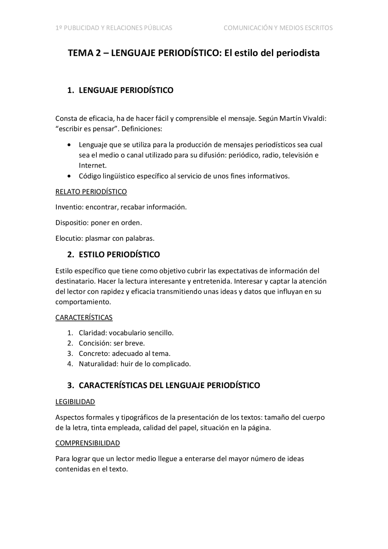 Lenguaje Periodístico: Características y Rasgos del Estilo Periodístico ...