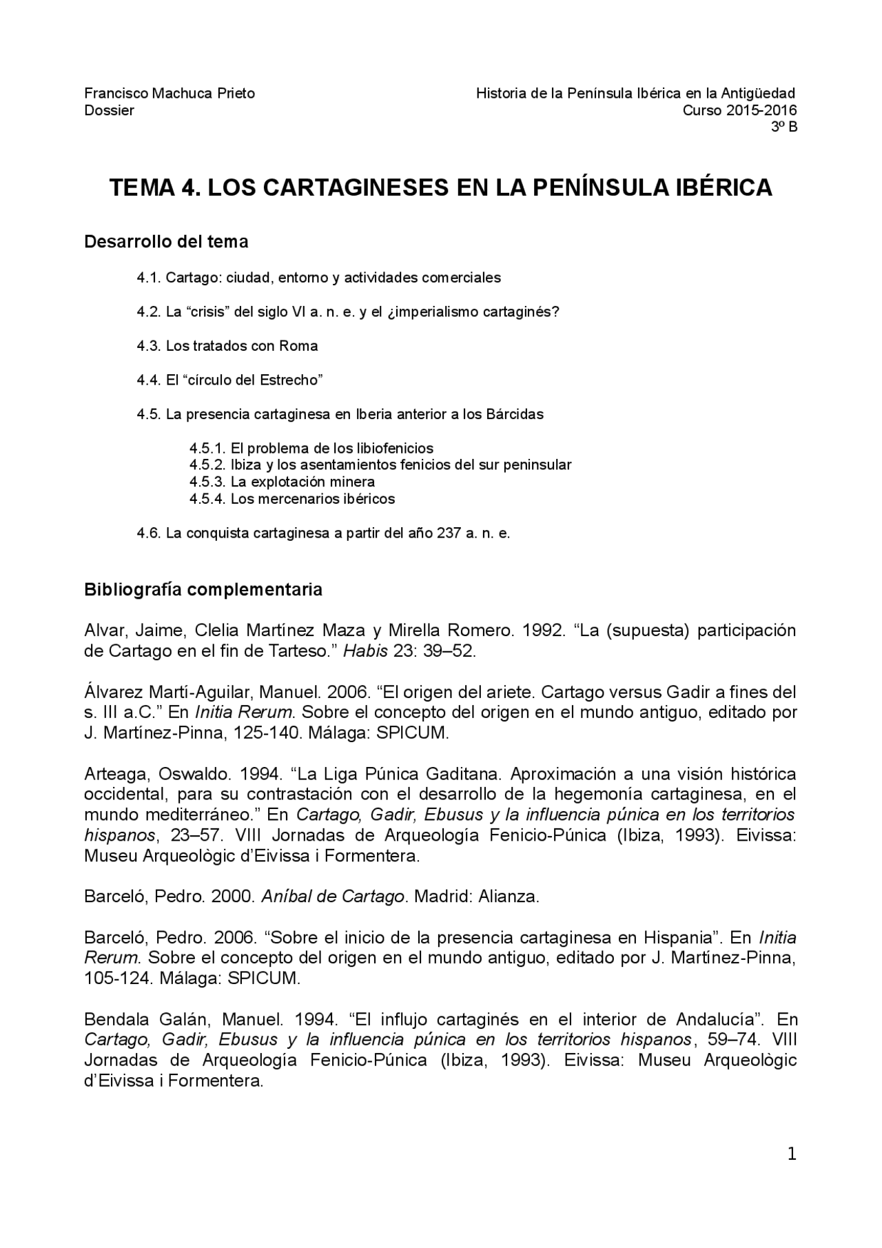 Los cartagineses en la península ibérica - Ejercicios de Historia de ...