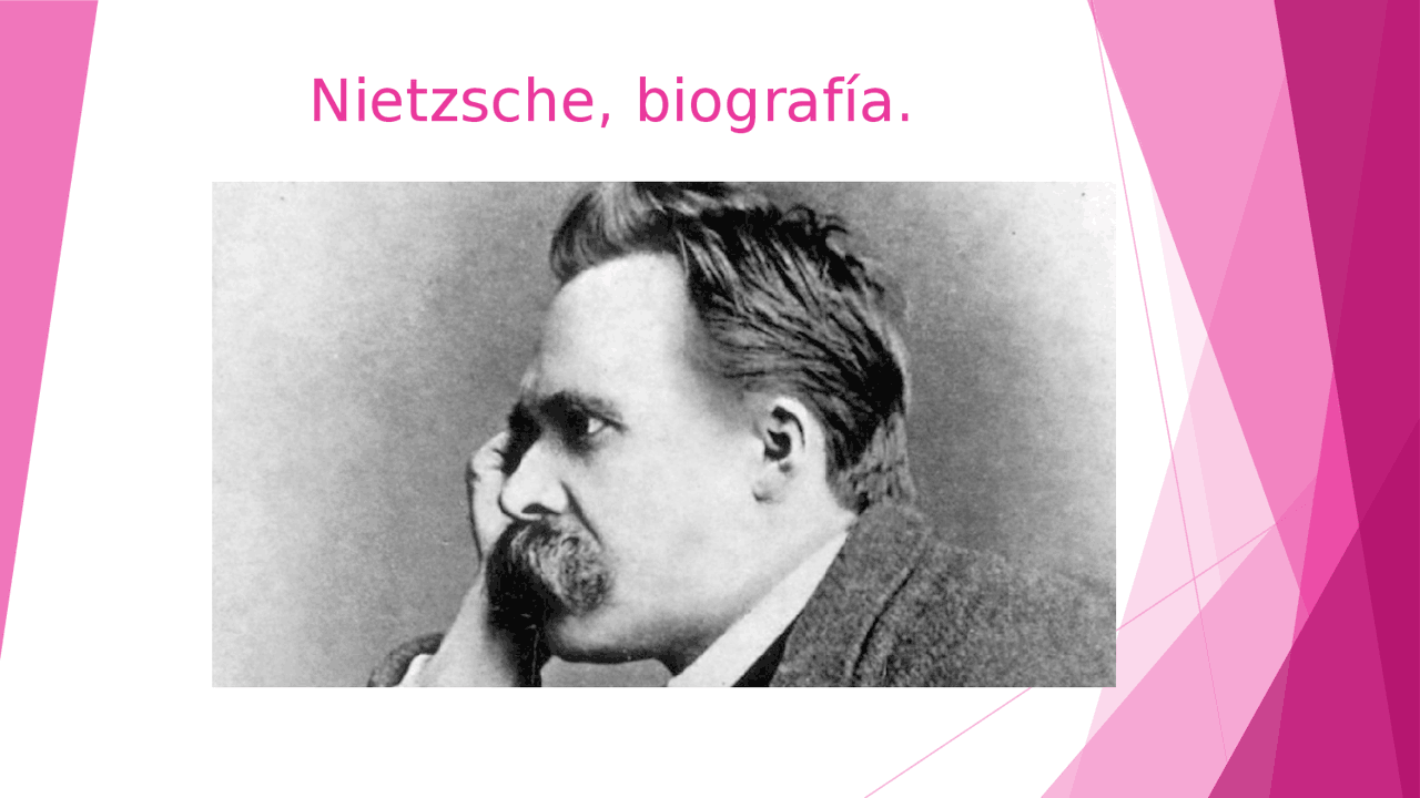 Nietzsche, biografía.Nietzsche, primera etapa.Nietzsche, segunda etapa ...