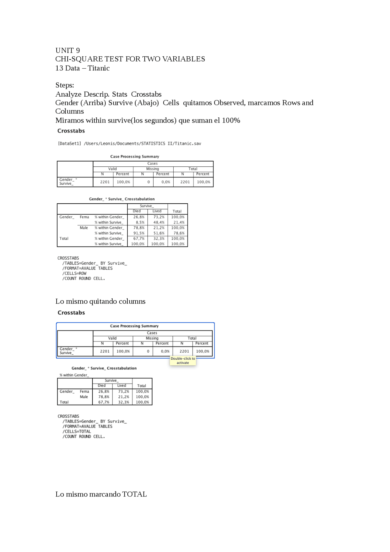 Unit 9 Statistics - Ejercicios de Estadística - Docsity