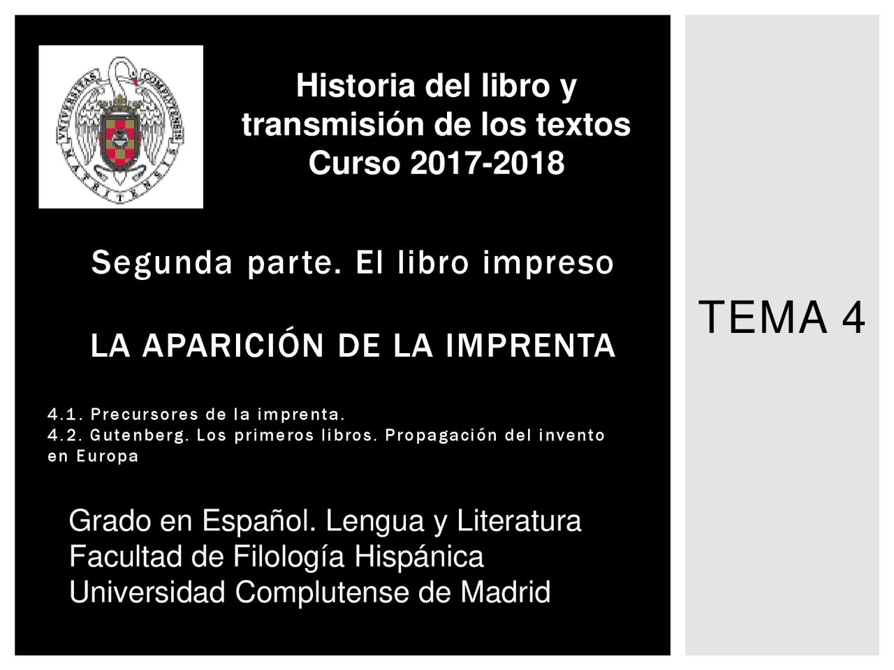 Historia de libro - Ejercicios de Idioma Español - Docsity