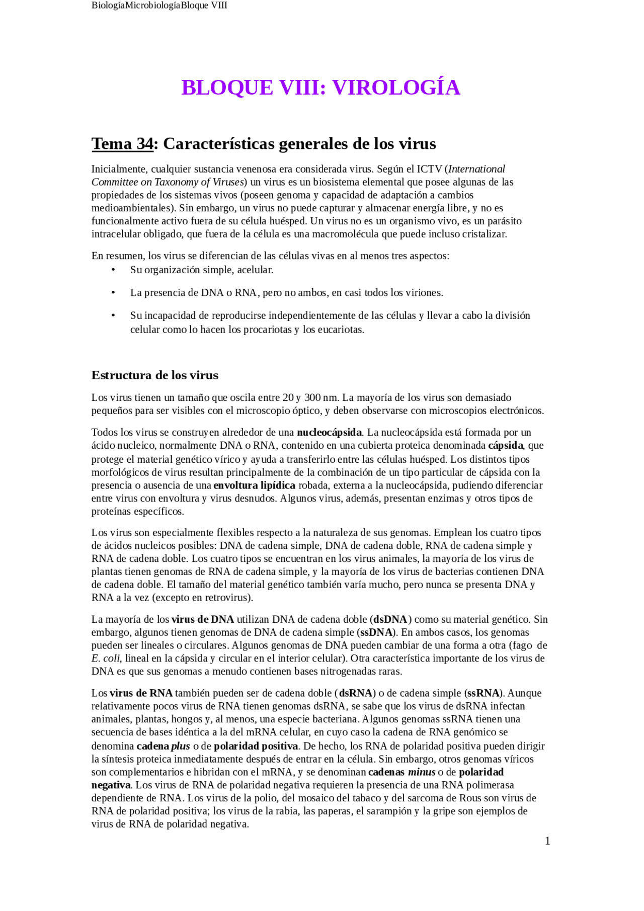 Microbiología - Ejercicios de Biología - Docsity