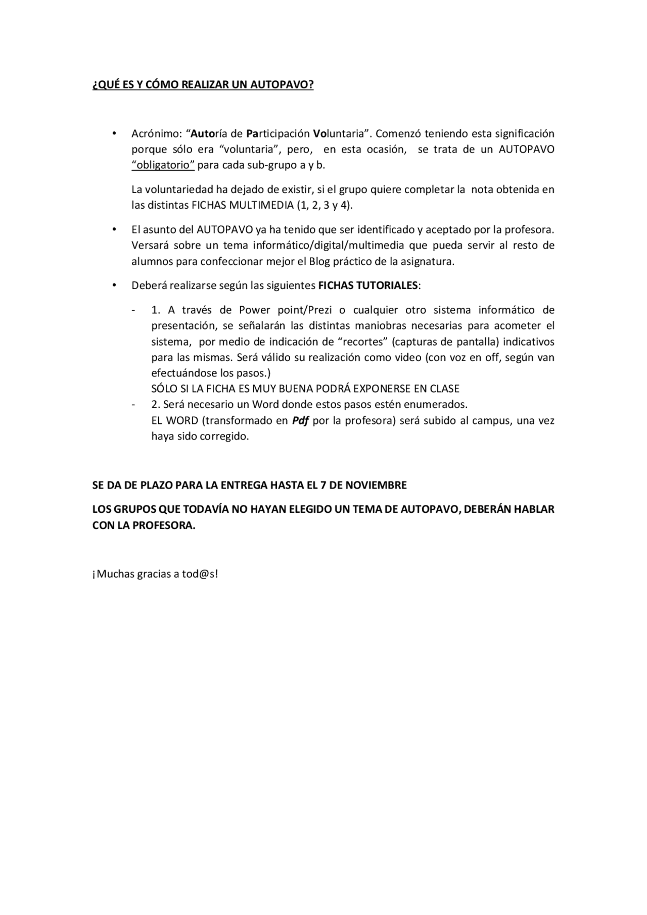 Multimedia - Ejercicios de Periodismo - Docsity