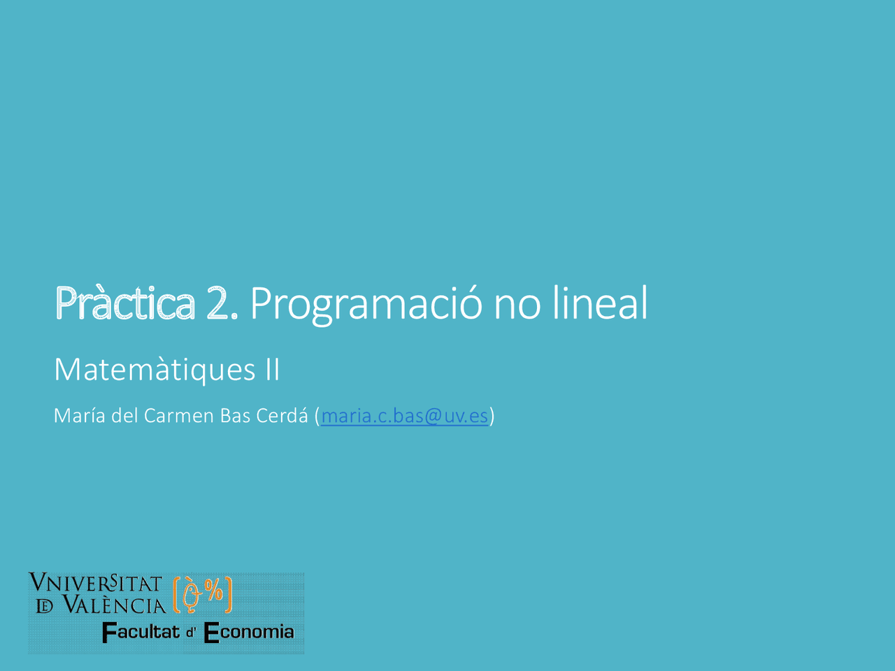 Practicas 2 Mates II - Ejercicios de Matemáticas - Docsity