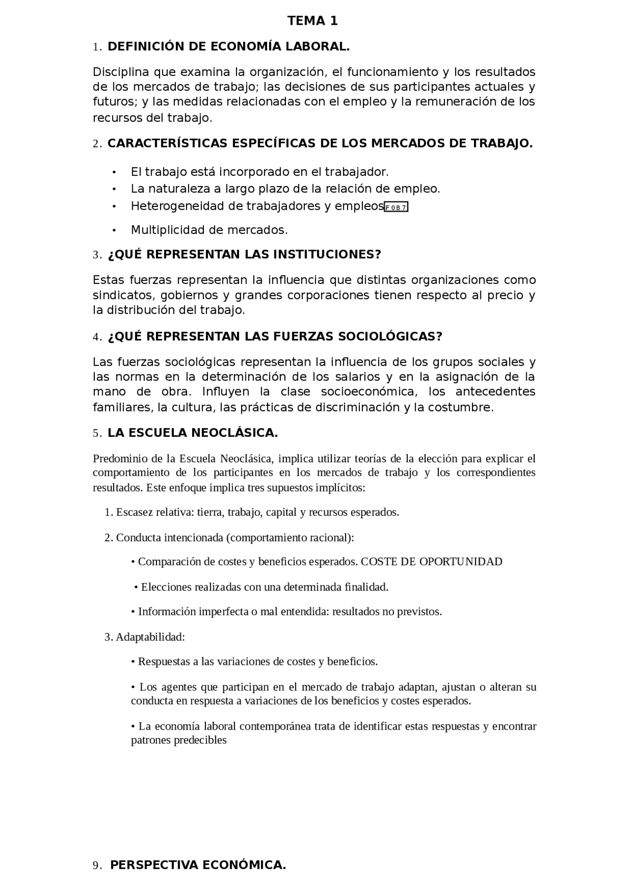 Economía RRLLRRH 3º - Ejercicios de Economía laboral - Docsity