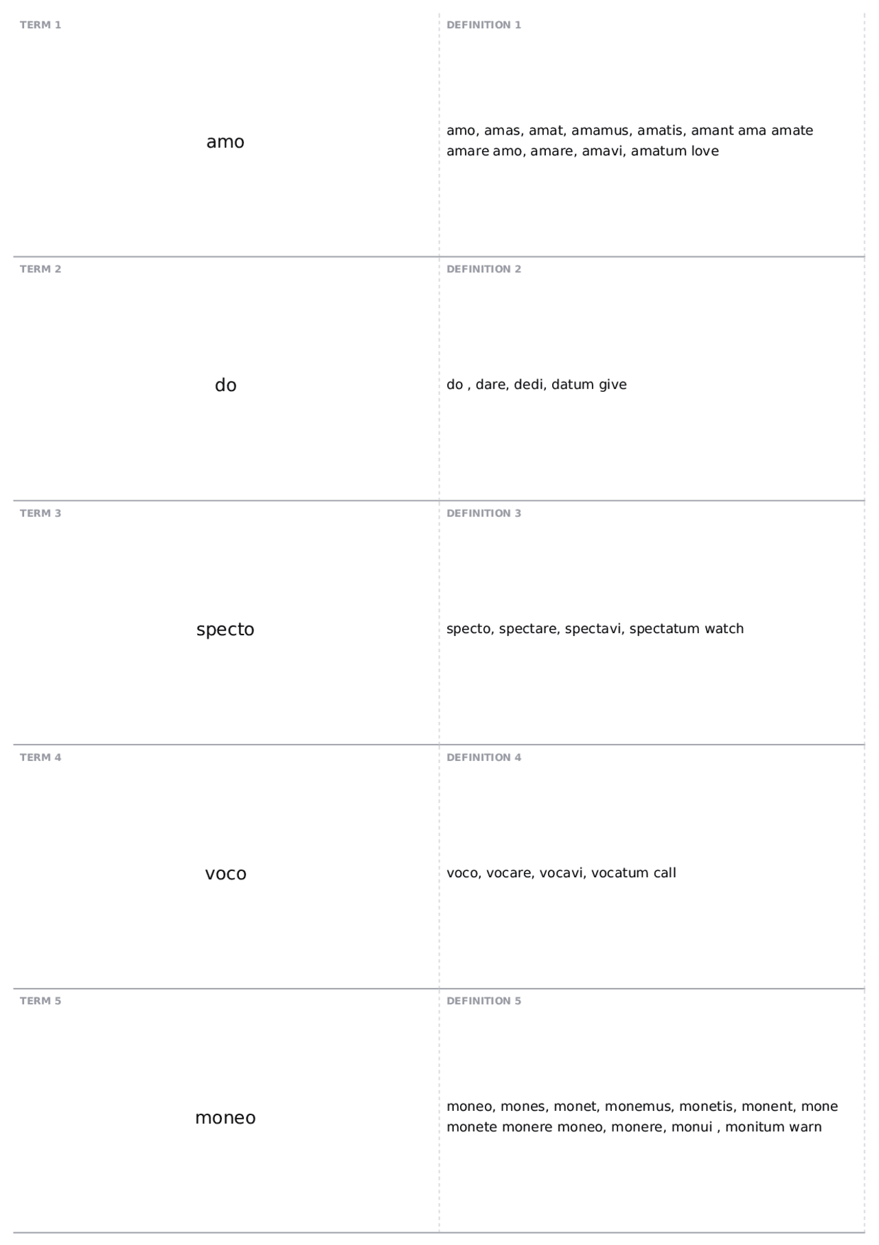 Chapters 1 | LATIN 103 - Elementary Latin - Docsity