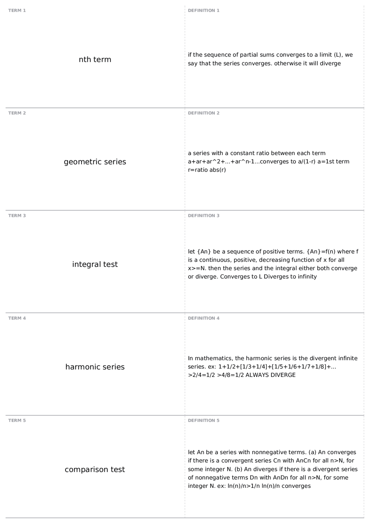 Chapter 8 | MATH 212 - CALCULUS II - Docsity