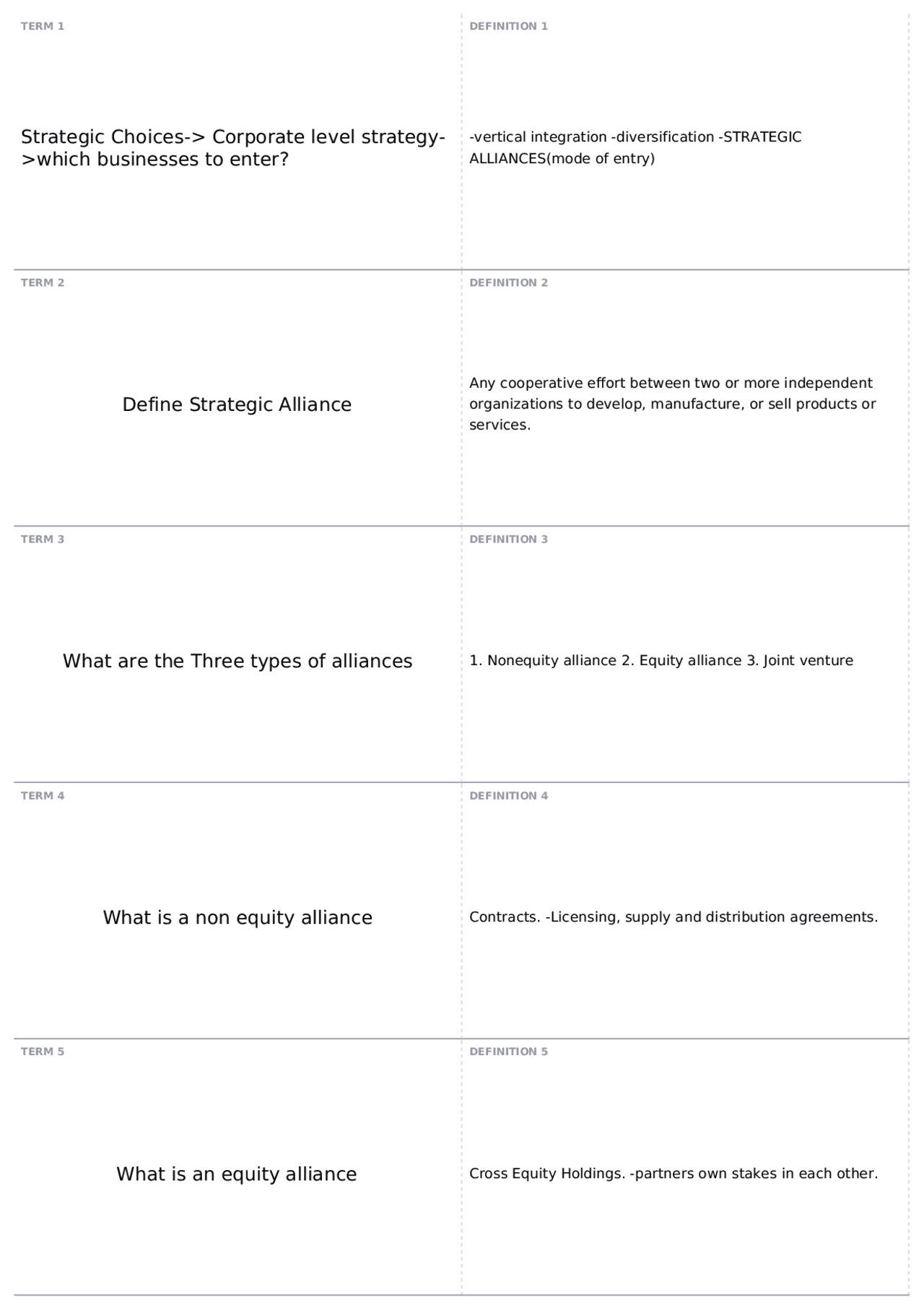 Ch 9 (test 3) | MAN 4720 - STRA MAN AND BUS POL - Docsity