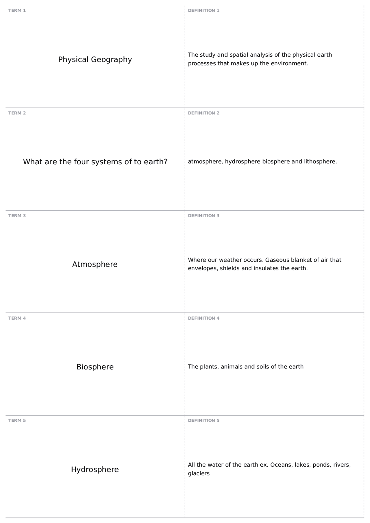 Exam 1 | GEOG 21062 - PHYSICAL GEOGRAPHY - Docsity