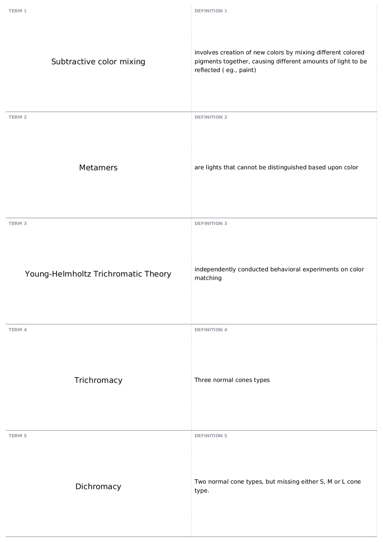 Sensation and perception test 2 | PSYC 201 - HON:INTRO TO PSYCH -SB ...
