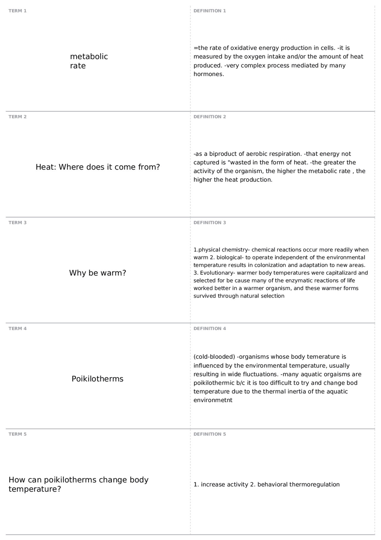 Physiology of Thermoregulation and Respiration in Animals | Quizzes ...