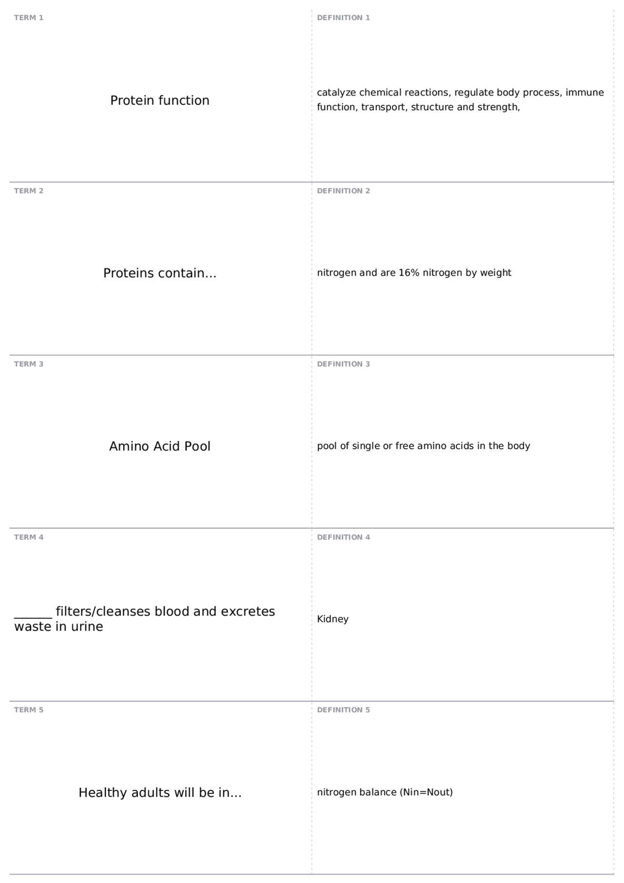Understanding Proteins and Protein Nutrition | Quizzes Nutrition | Docsity