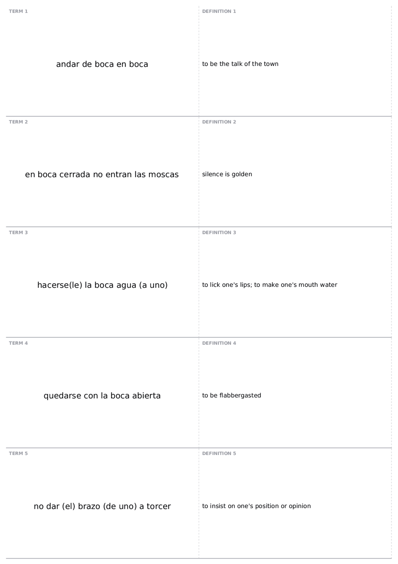 Capitulo Dos | SPANISH 275 - Grammar&Comp | Quizzes Spanish Language ...