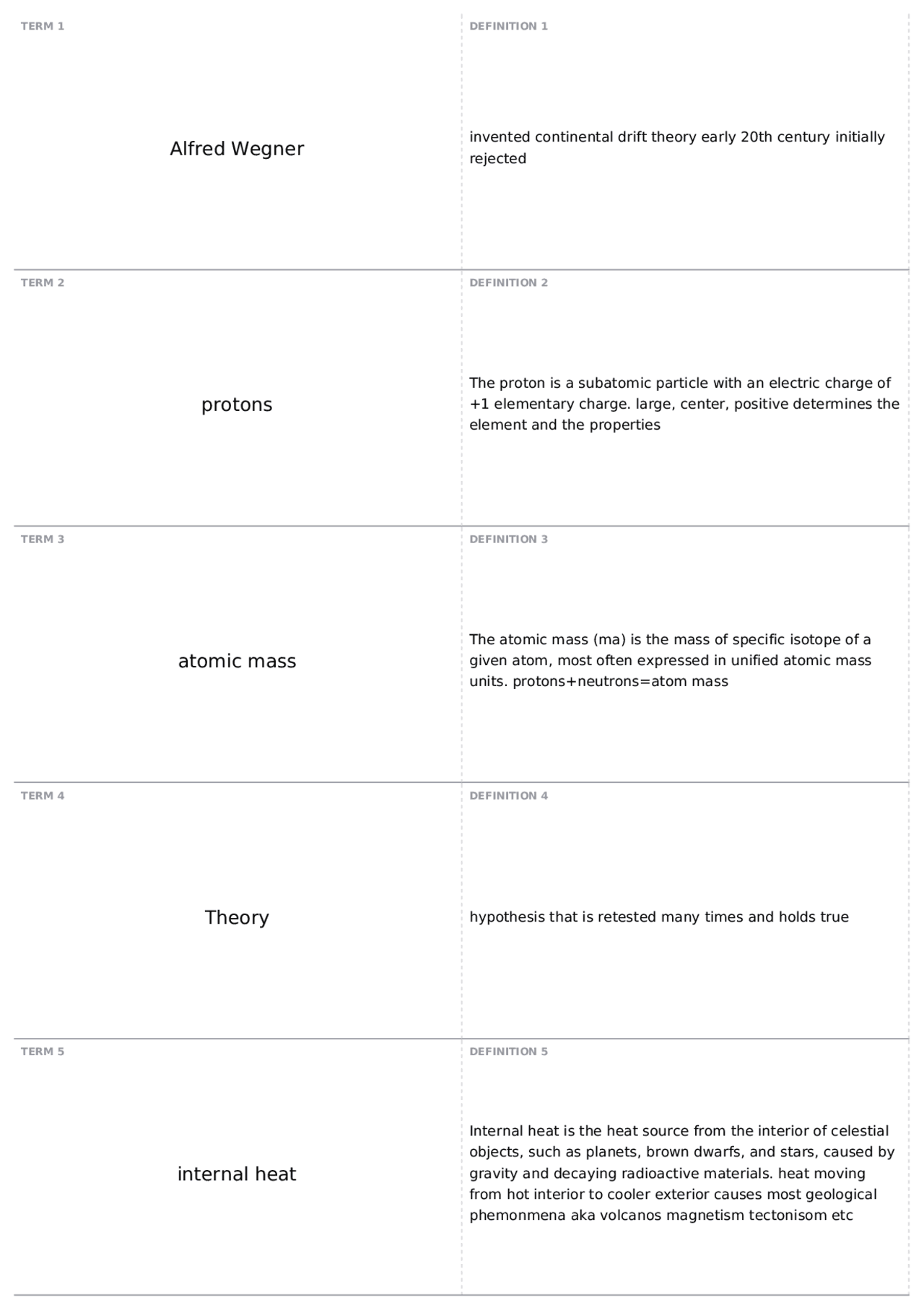 Test 1 Geol 1121 Introduction To The Earth Docsity