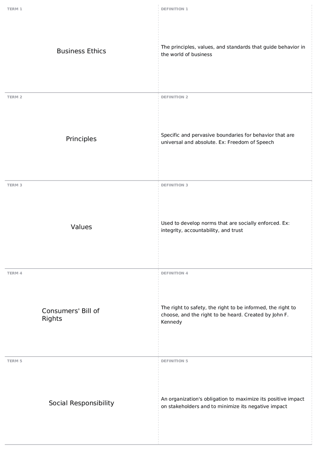 Midterm Flashcards | MGT 4334 - Ethical Leadership - Docsity