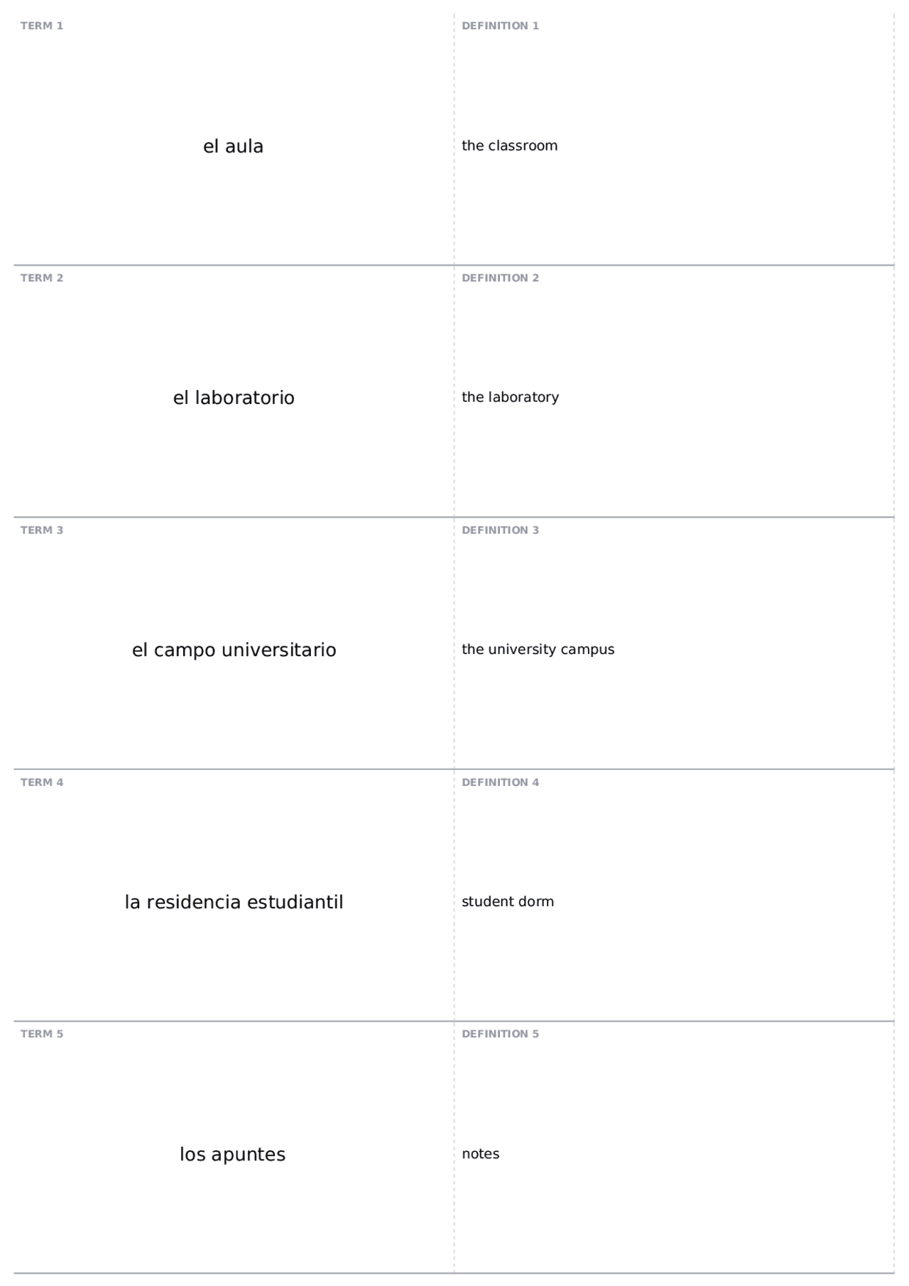 capitulo 2 | SPAN 101F - BEGINNING SPANISH I | Quizzes Spanish Language ...