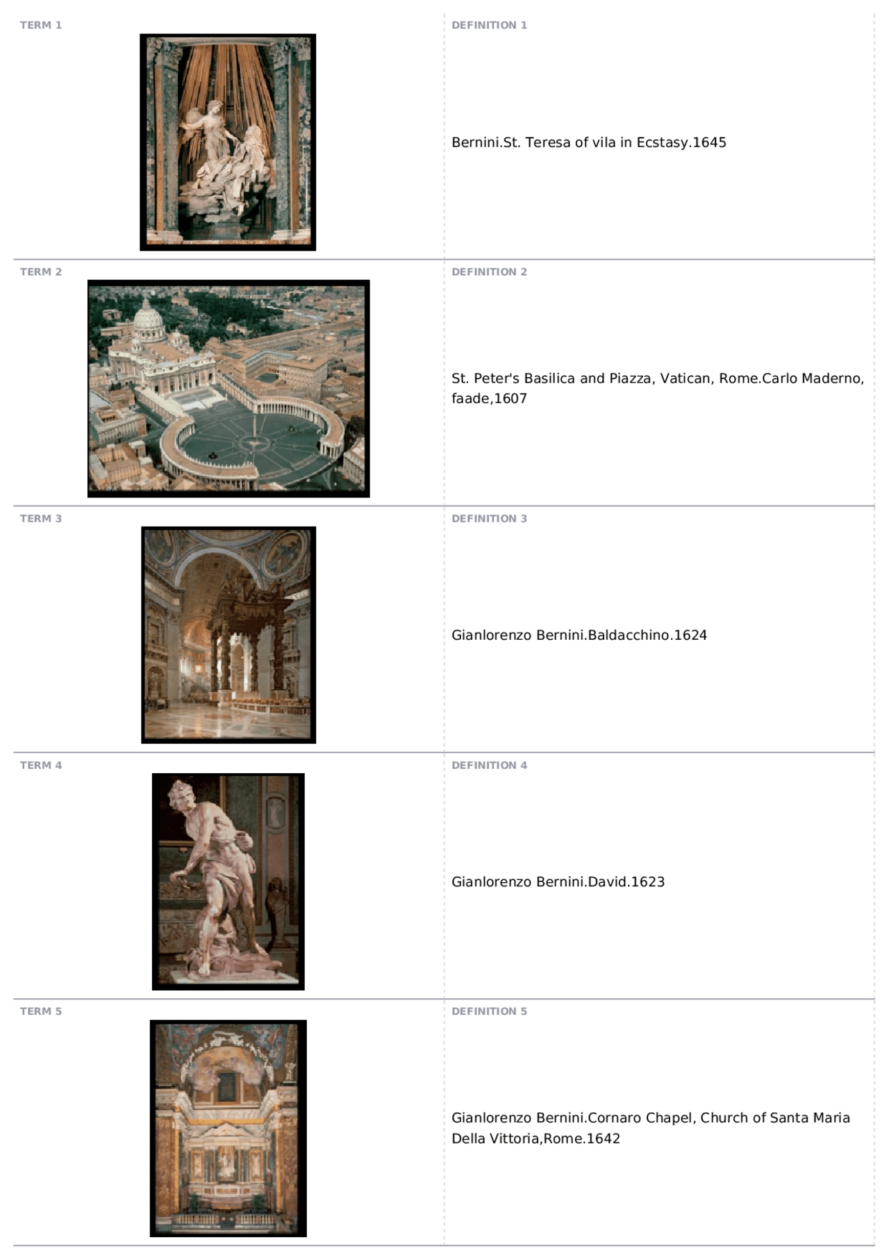 Exam 2 | ARTH 006 - Western Art:Renaissance-Modern | Quizzes Art - Docsity