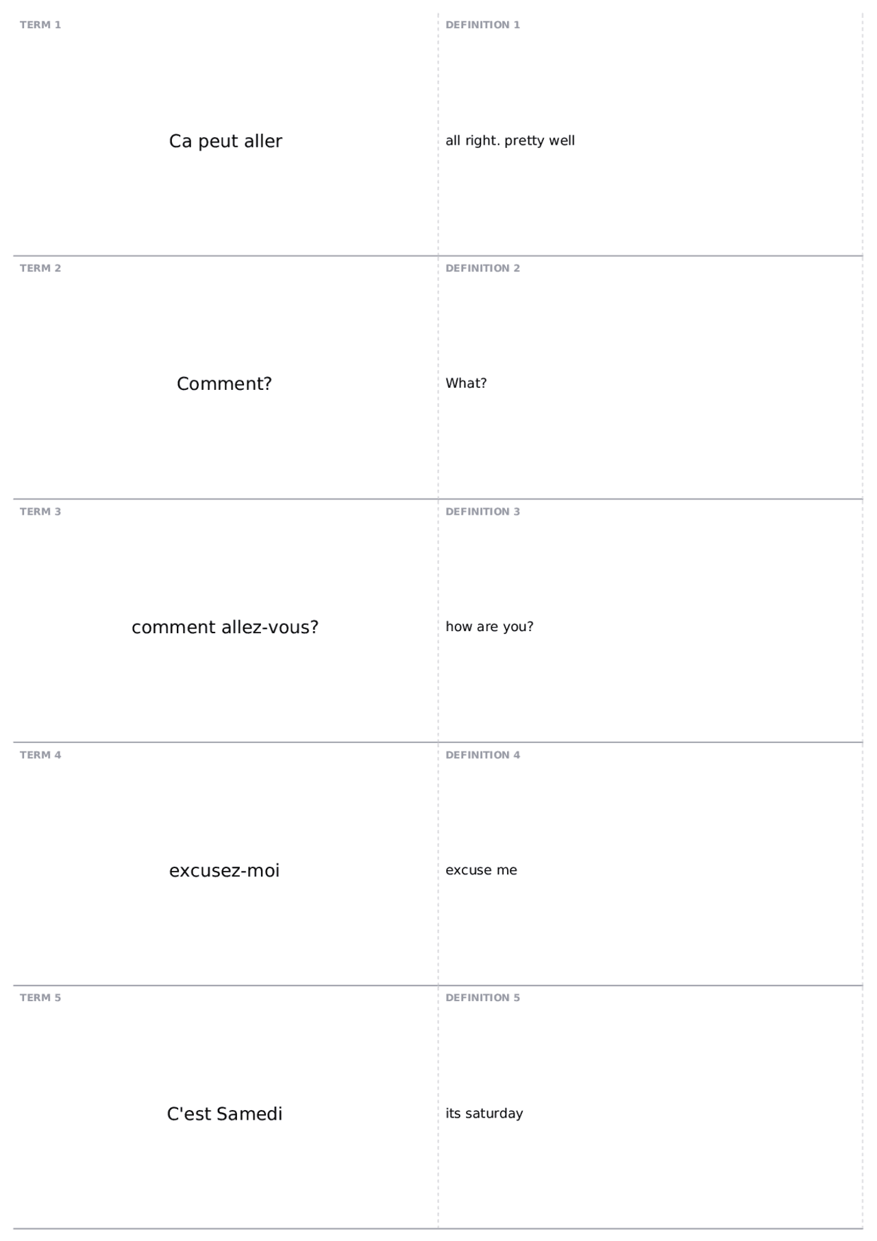 Chapter 1 Fren 1001 Elementary French Docsity