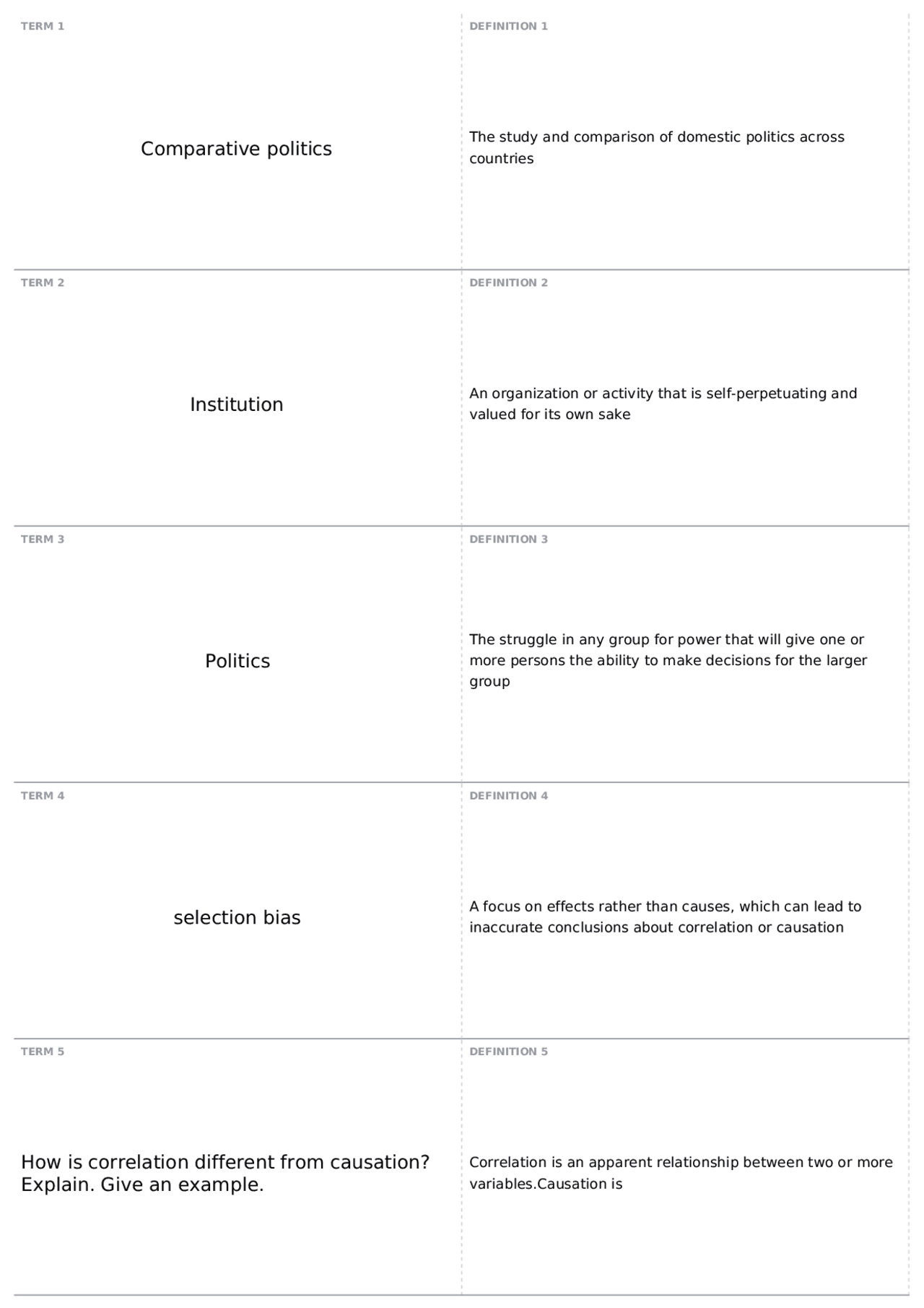 Midterm I | POLS 241 - Comparative Government and Politics (GT-SS1 ...