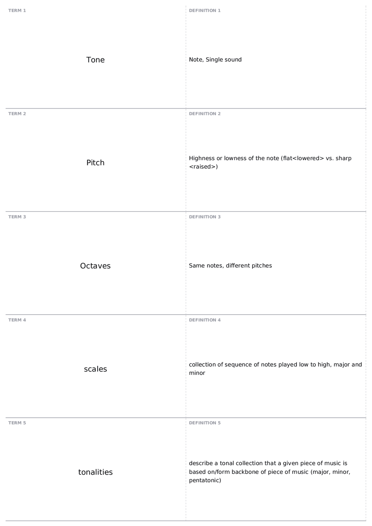 Mozart Music Term Quiz | MUSC - Music History 1 - Introduction - Docsity