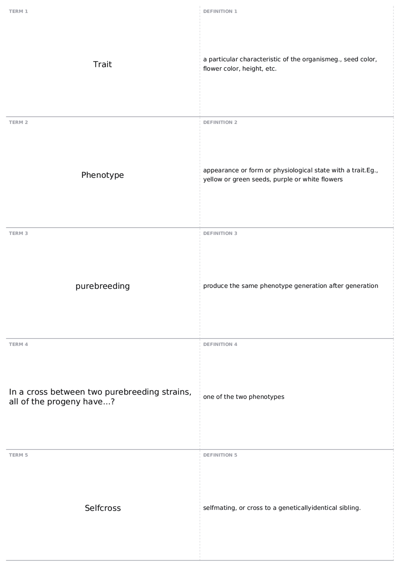 Test 1 | BSC 315 - Genetics - Docsity