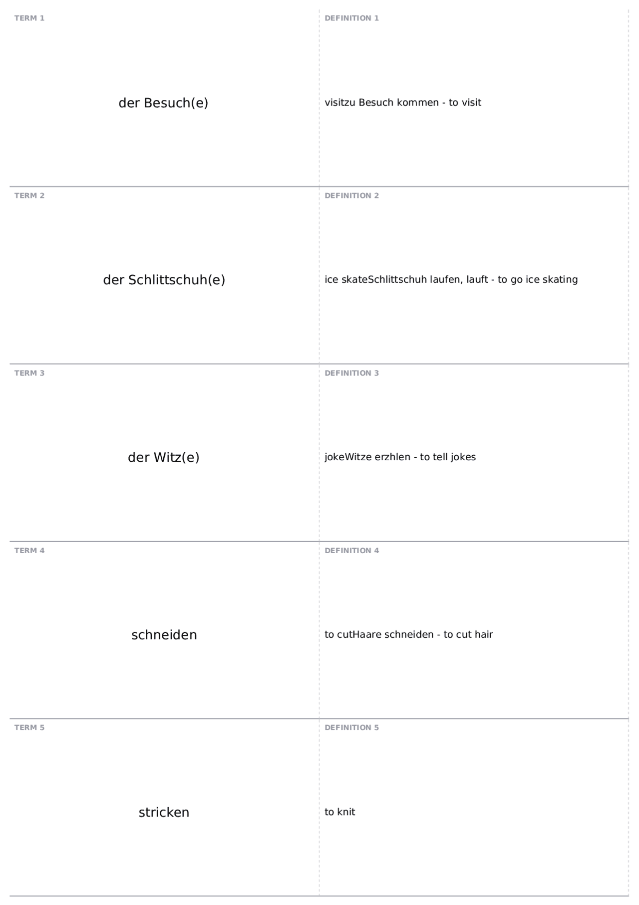 Chapter 3 | GER 101 - Beginning German I - Docsity