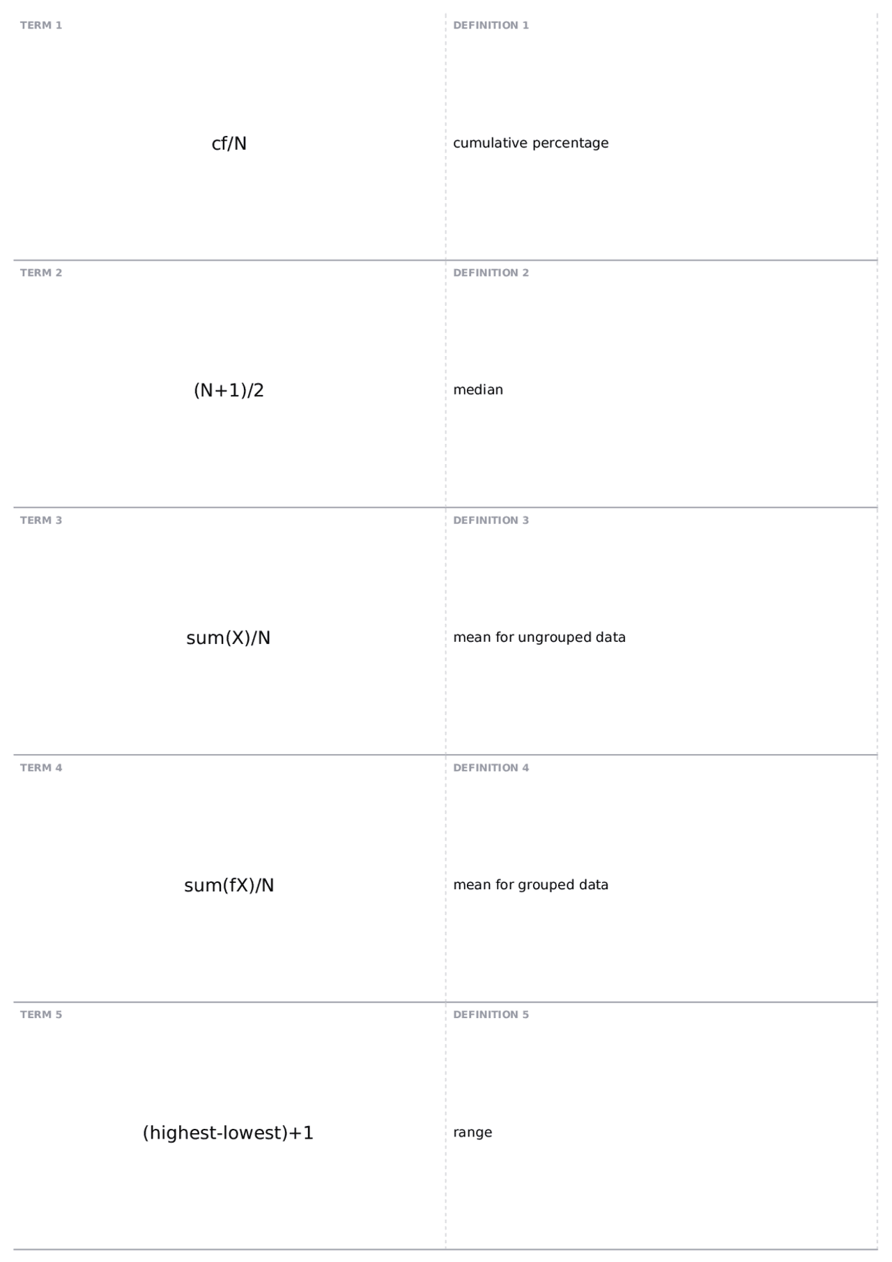 Quiz 1 equations | KIN 250 - Measurement in Kinesiology - Docsity