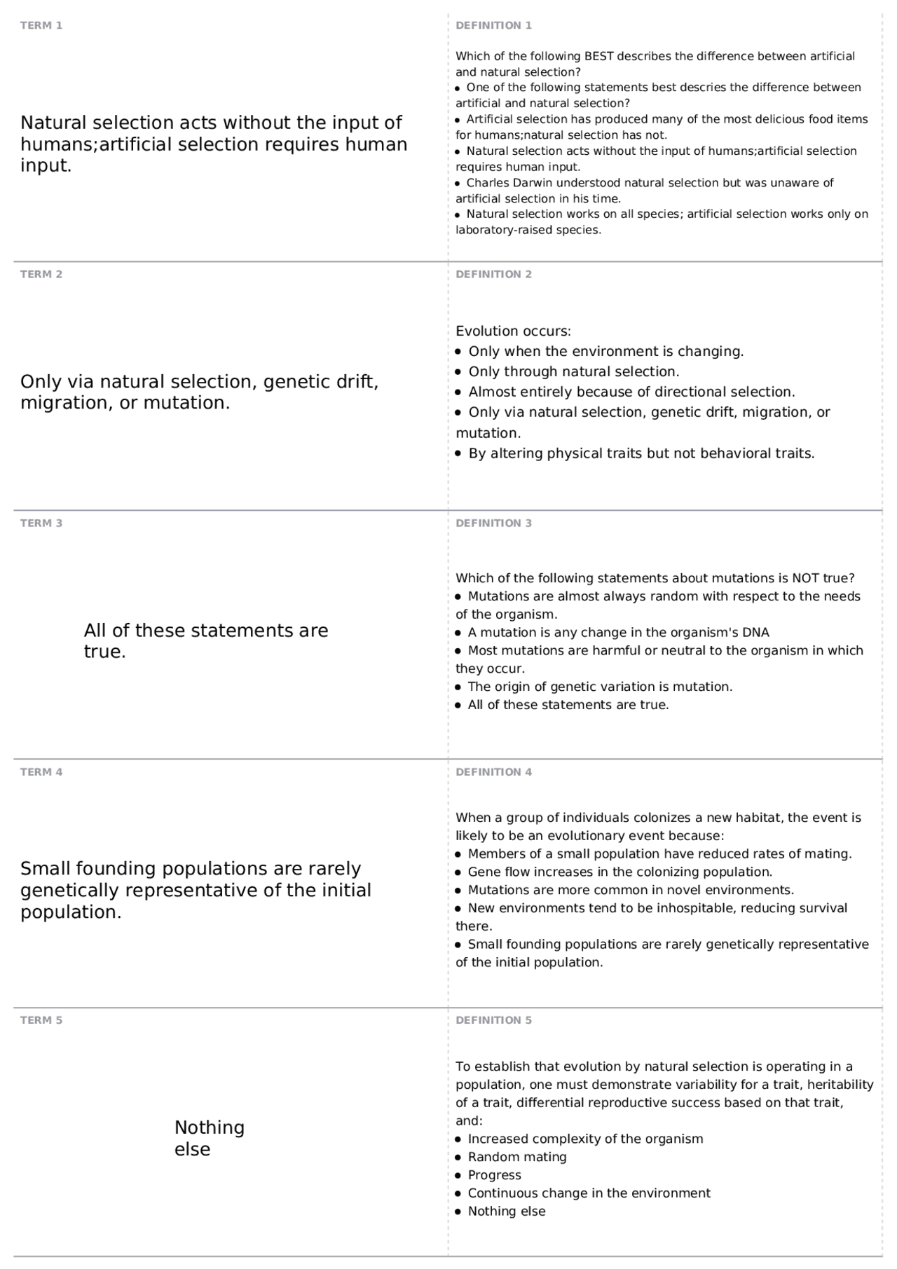 Chapter 8 Self Test | BIO 101 - Applied Biological Diversity, Ecology ...
