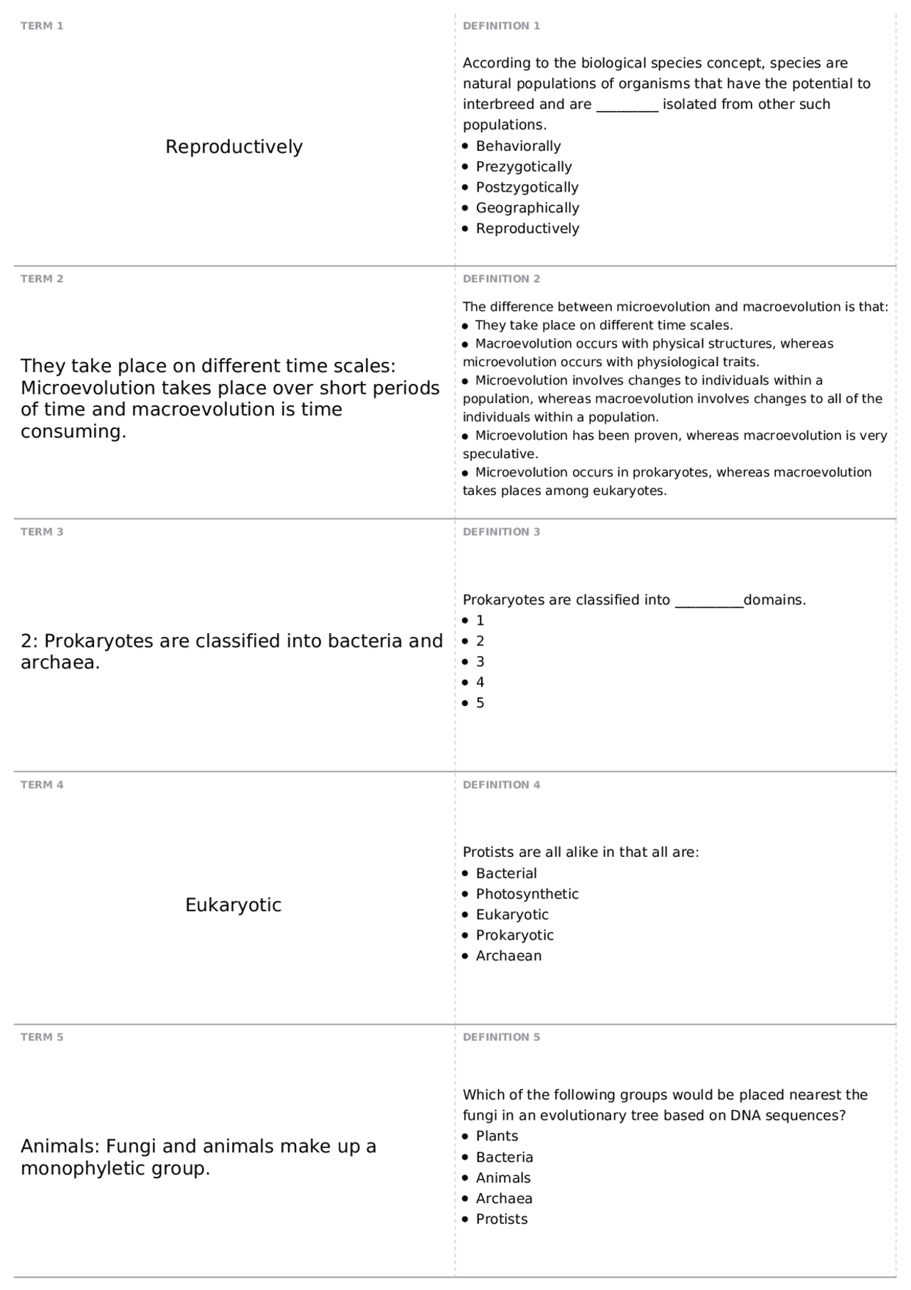 Chapter 10 Self Test | BIO 101 - Applied Biological Diversity, Ecology ...