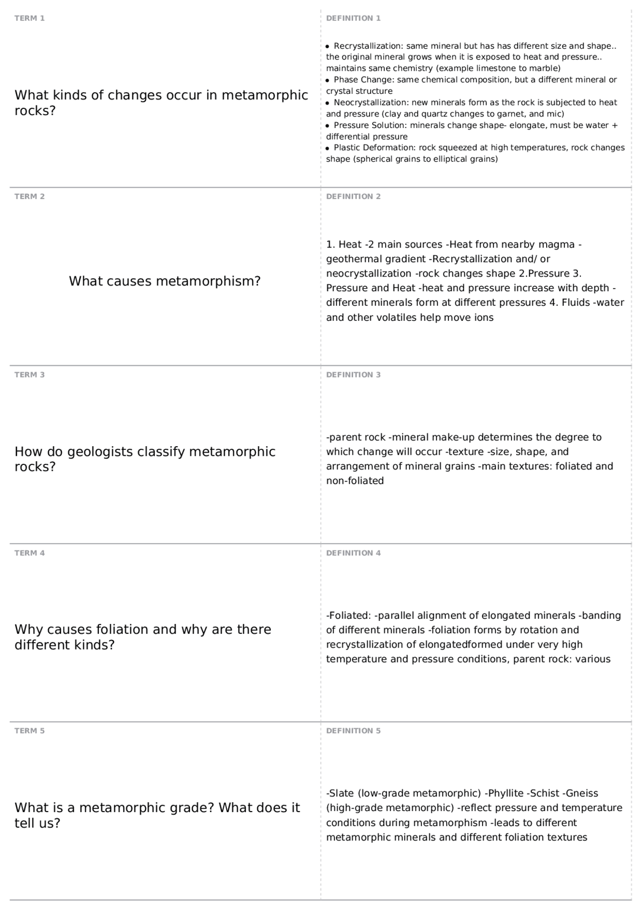 Test 3 Part 2 Geo 101 The Dynamic Earth Docsity