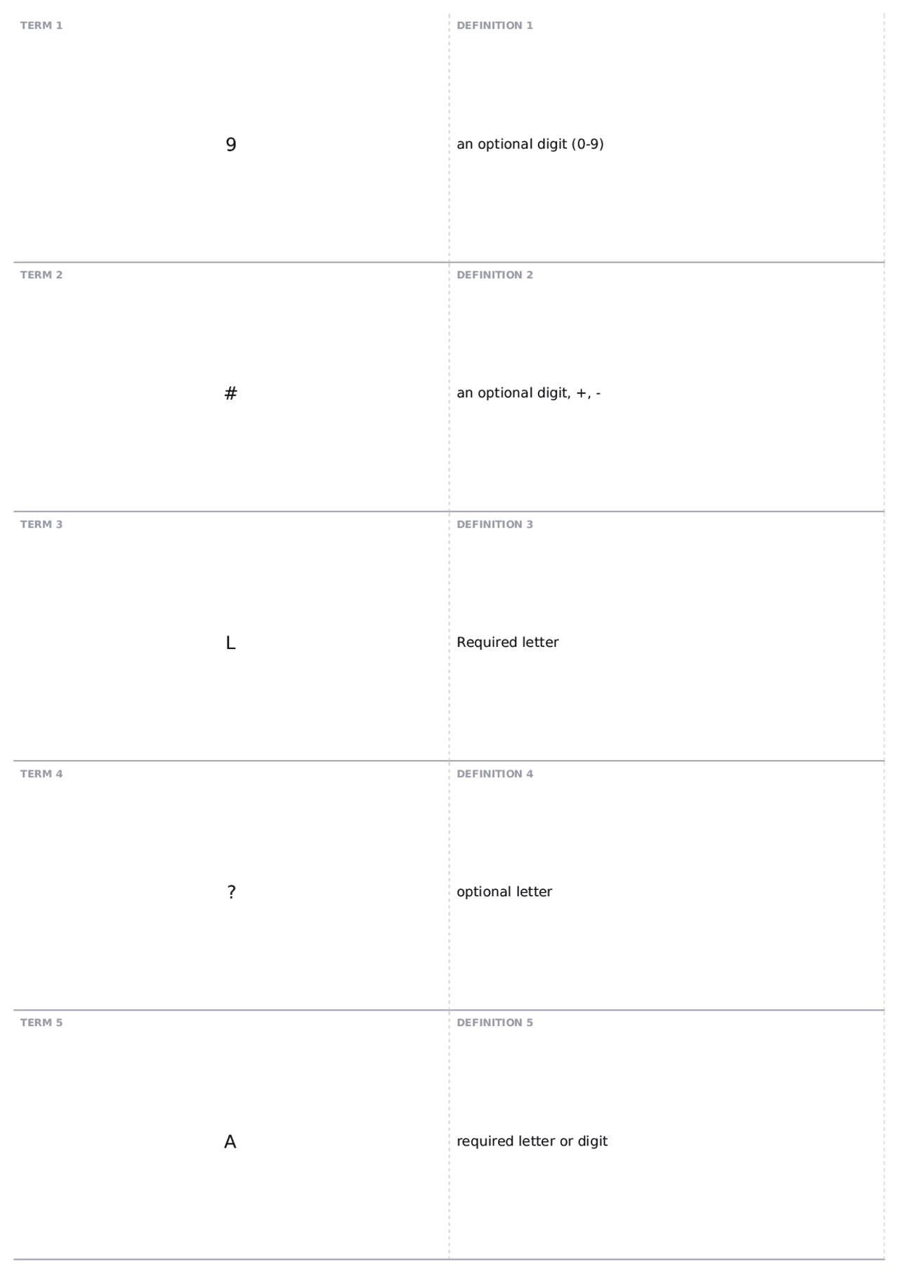 Placeholder Characters for an Input Mask | ACIS 4504 - Acct Application ...