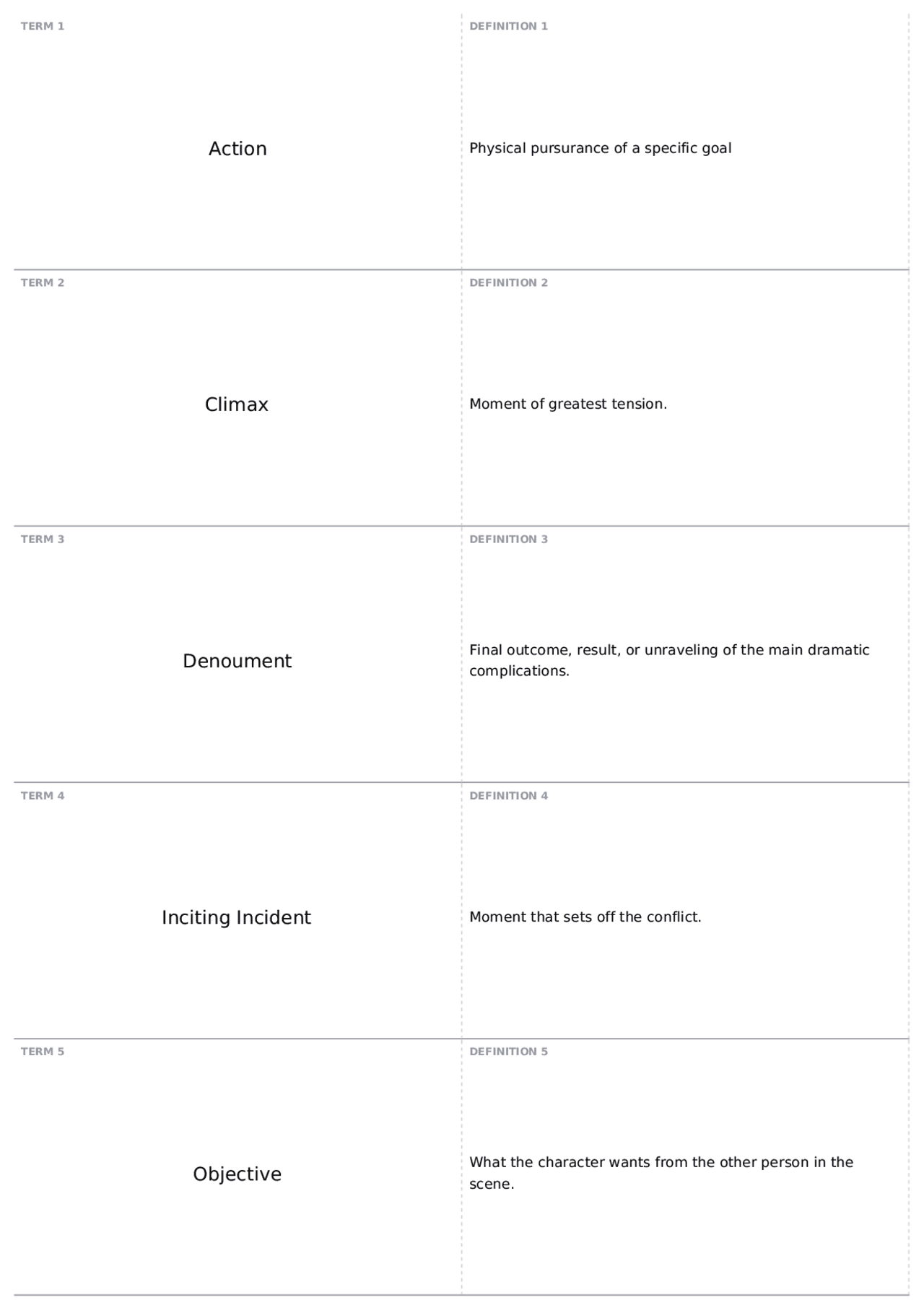 Final Exam | 049 020 - Basic Acting | Quizzes Acting | Docsity