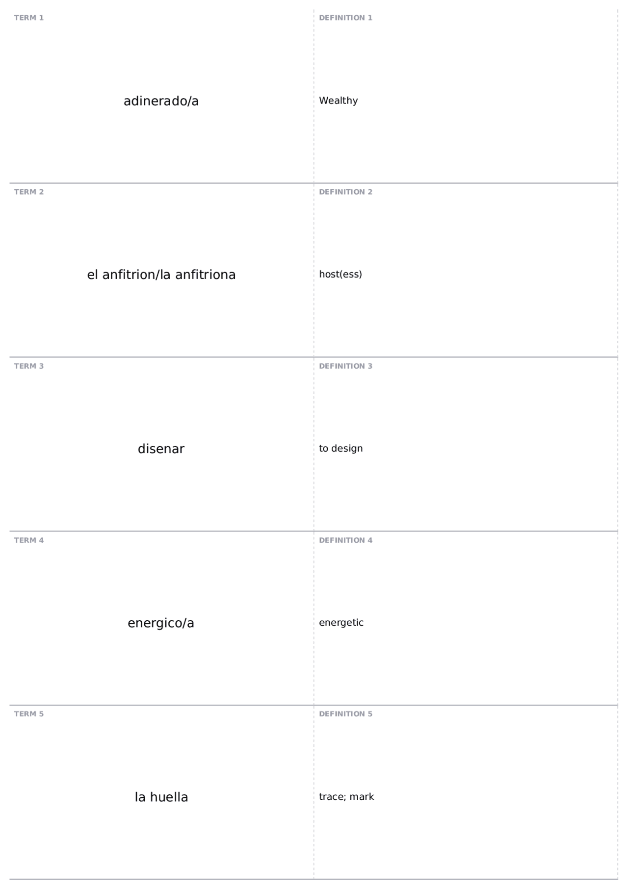 Spanish Business and Economy Vocabulary | Quizzes Spanish Language ...