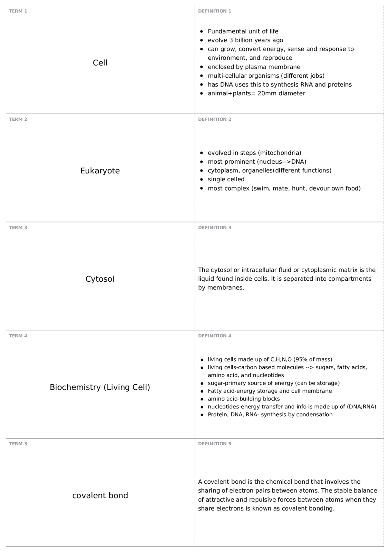 Exam 1 Summer 2013 | BIOS 222 - Cell Biology - Docsity