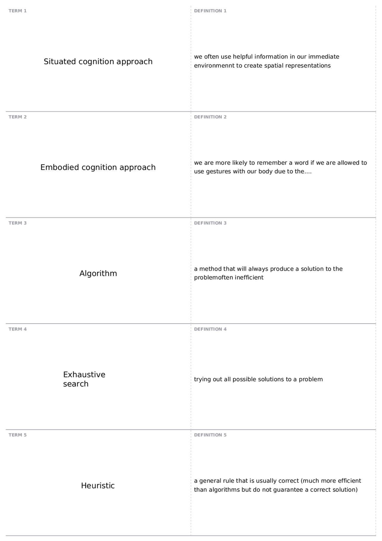 Final Exam New Material | PSYC 341 - INTRO MEM&COGNITION - Docsity