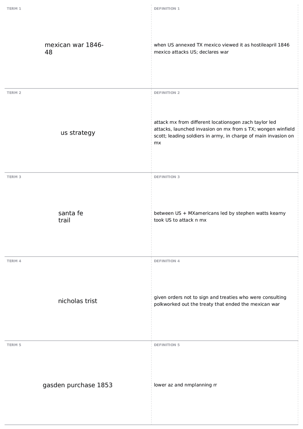 Exam 4 part 1 | HIST 150 - U.S. History to 1876 (GT-HI1) | Quizzes ...