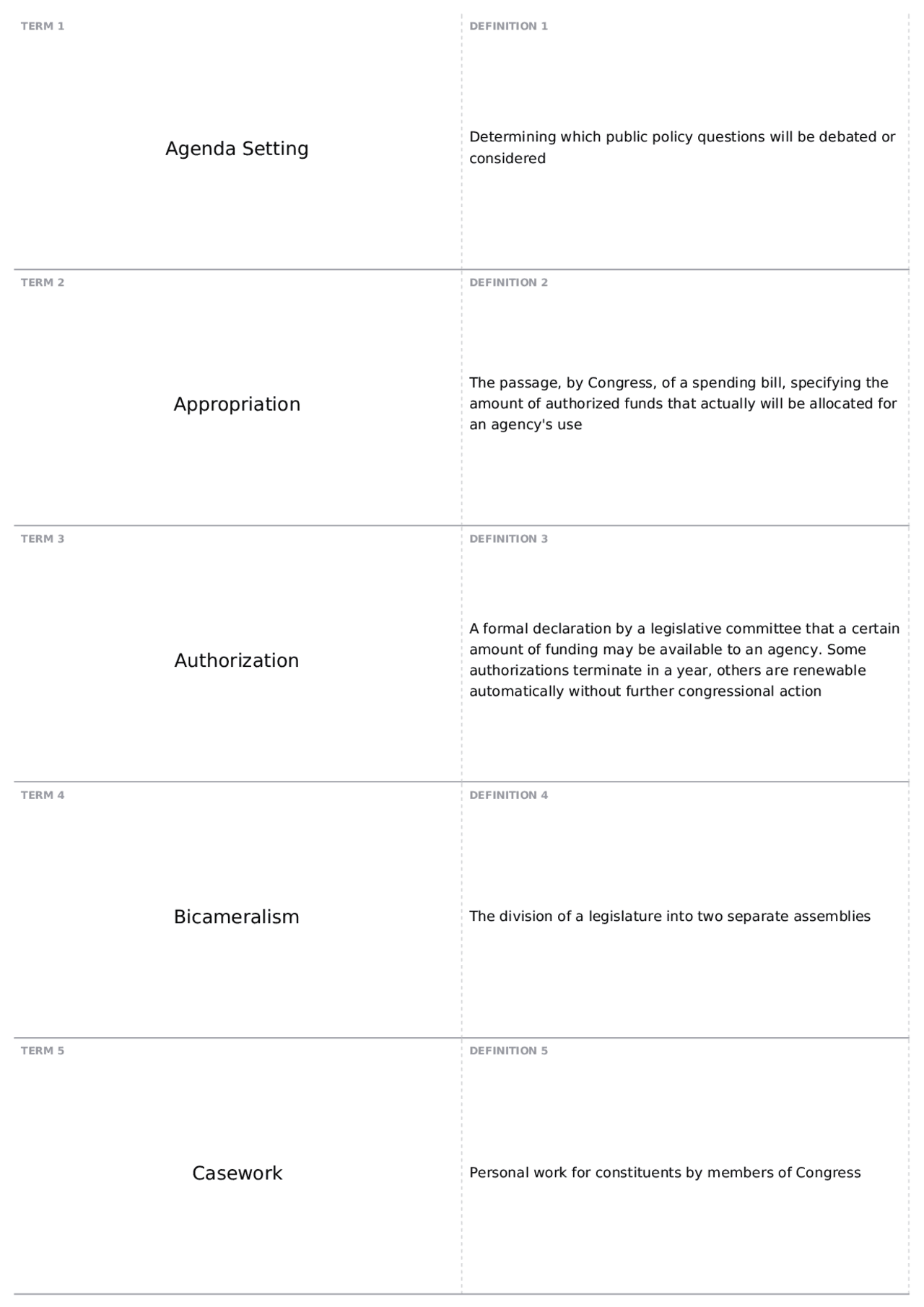 Political Science Test 3 | PSCI - American Government - Docsity