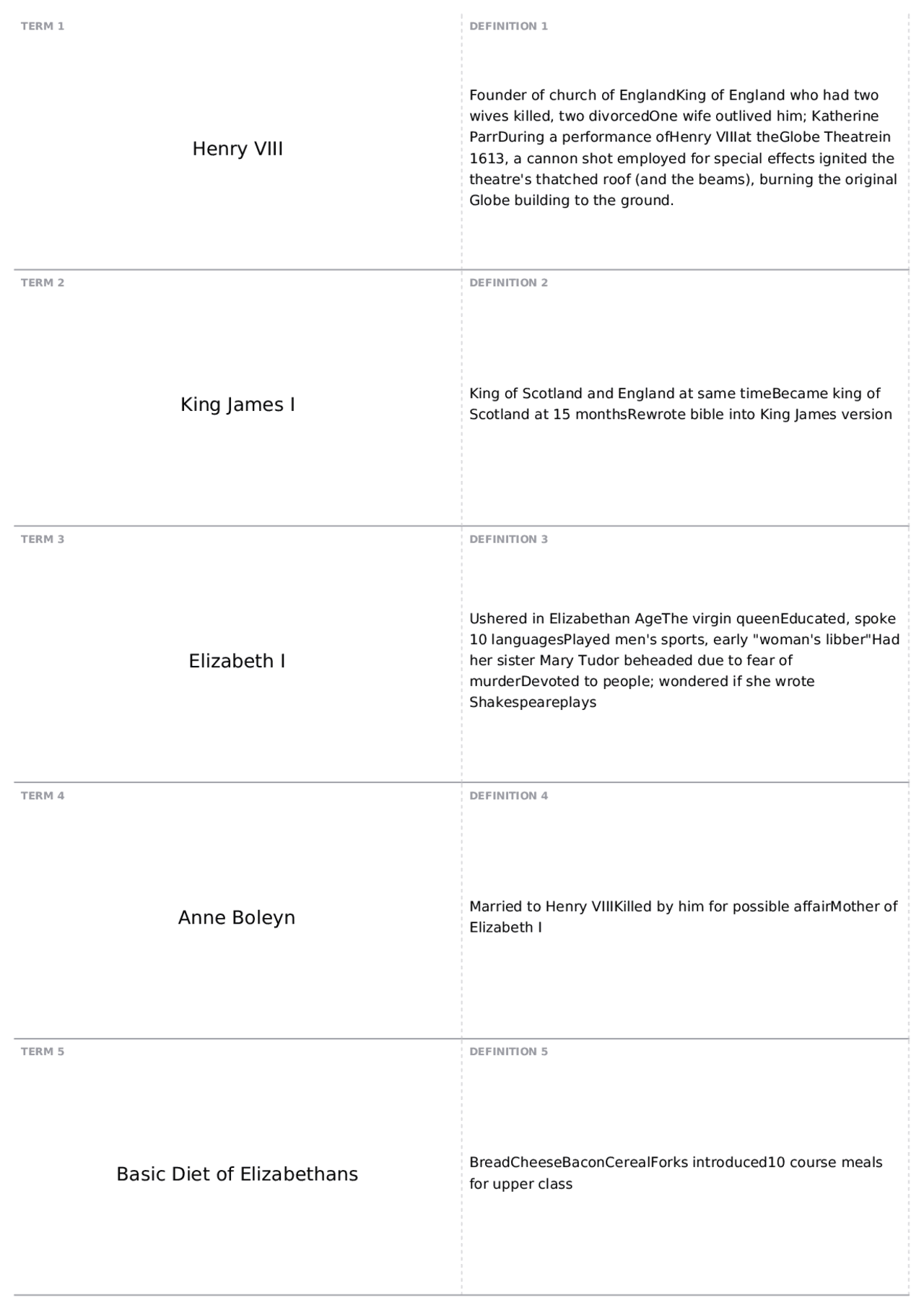 English | LING - English Words - Docsity