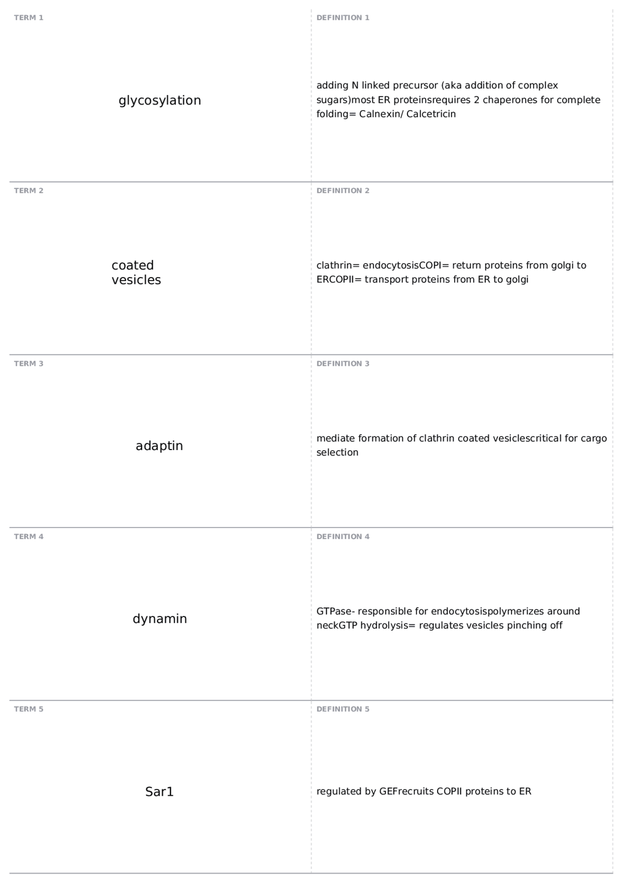 EXAM 2 | CBIO 3400 - Cell Biology - Docsity