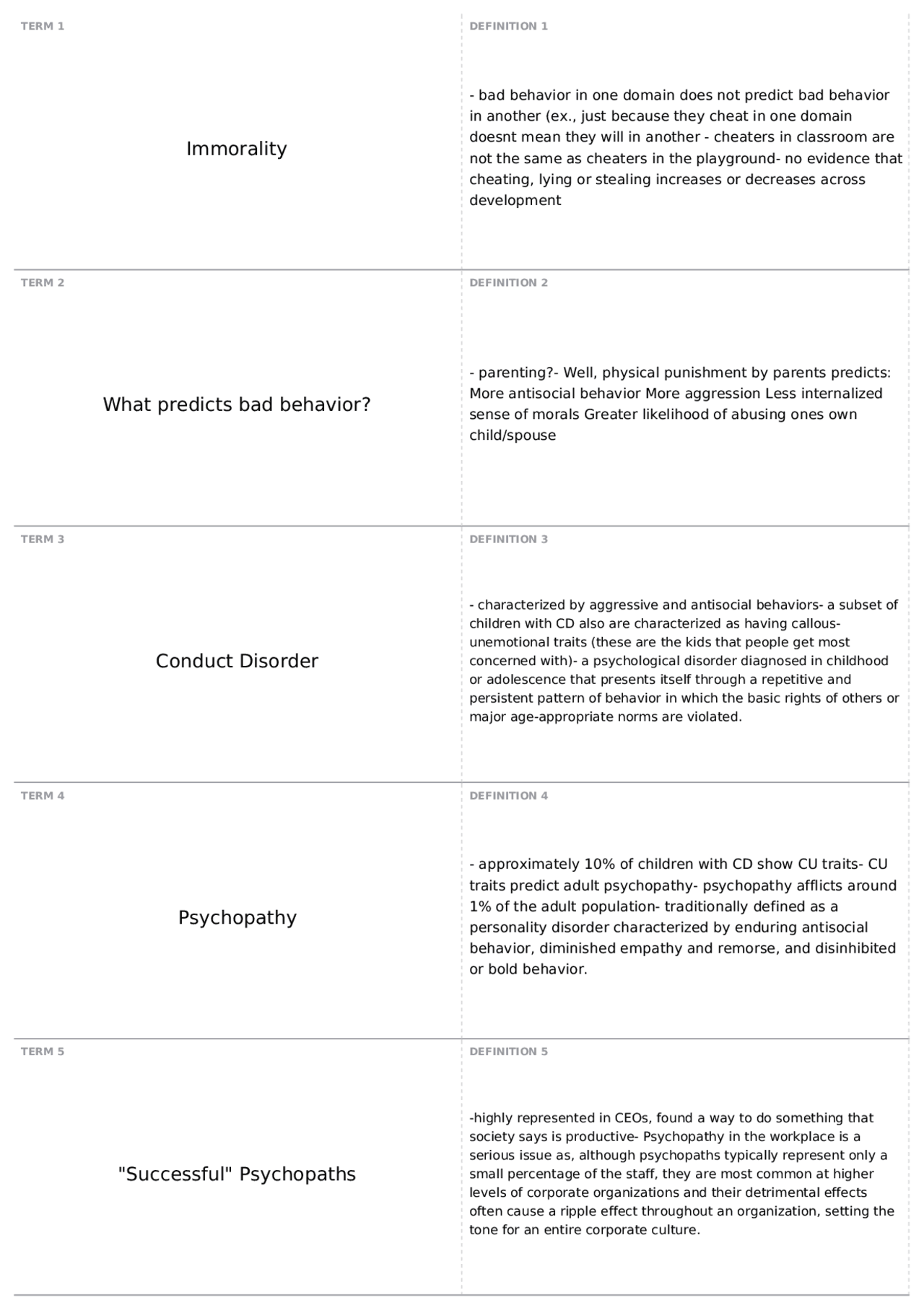Exam 3 | PSYCH 306 - DEVELOPMENTAL PSYCH - Docsity