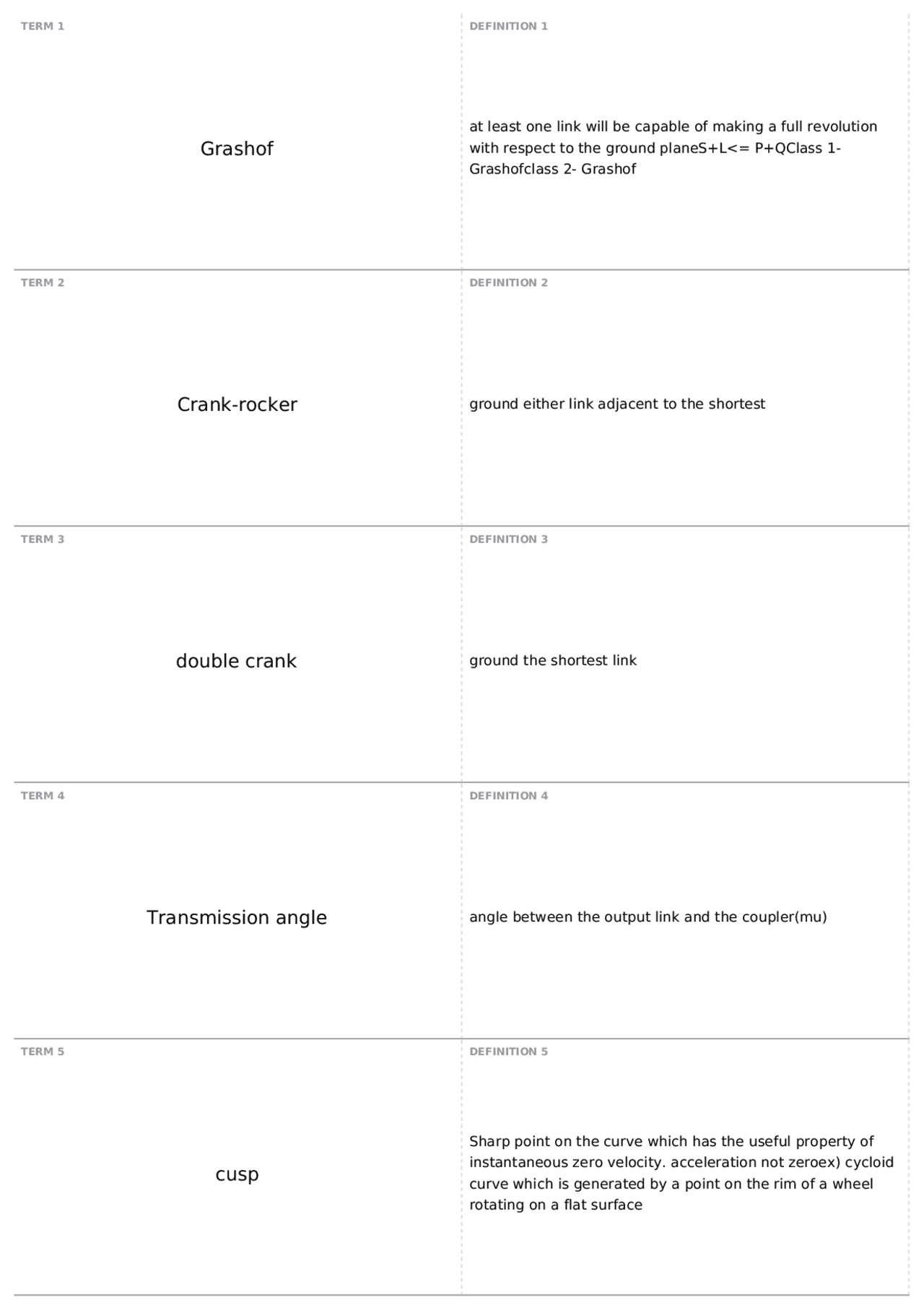 Exam1 | MECH 324 - Dynamics of Machines - Docsity