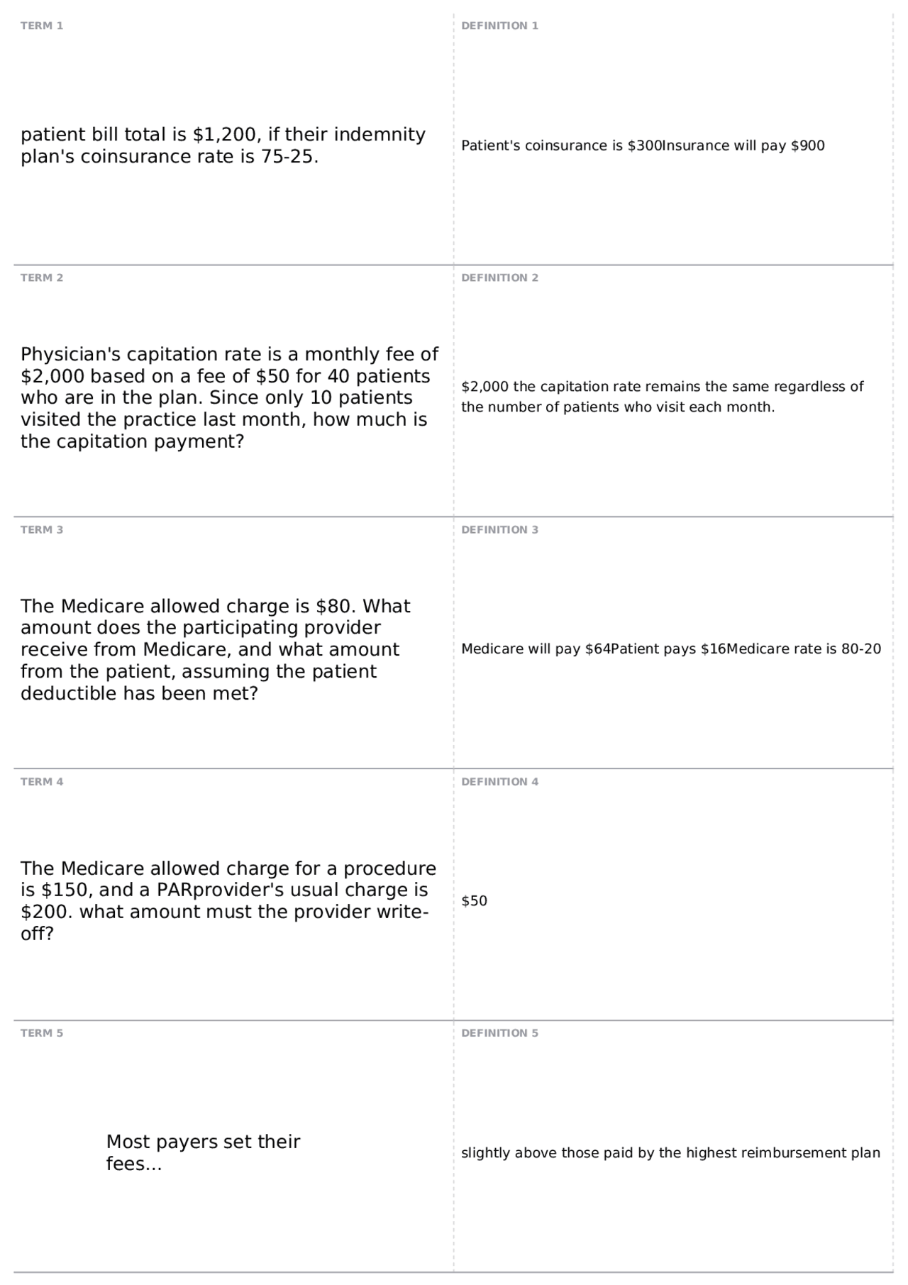 Do The Math Med Insurance Billing And Coding Docsity