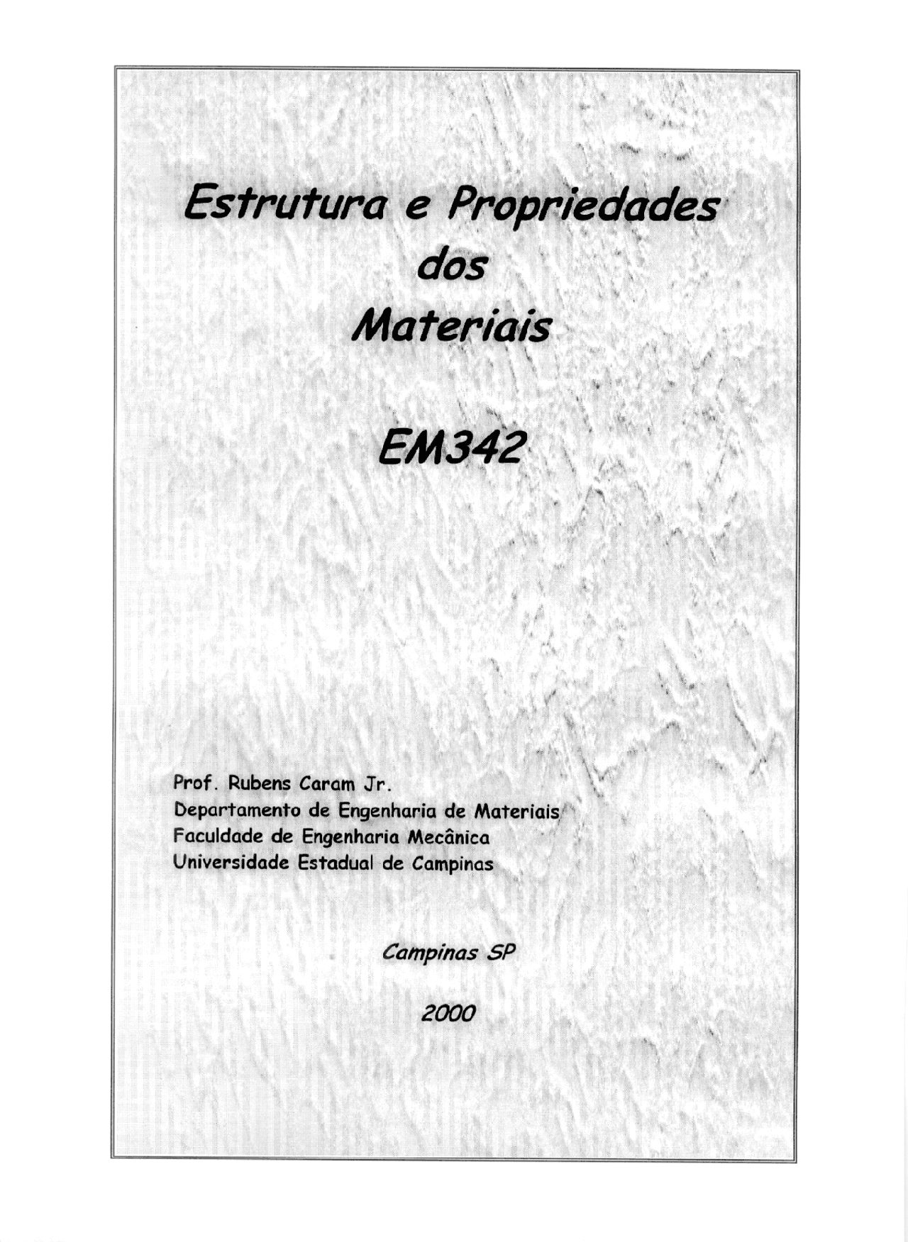 Estrutura E Propriedades Dos Materiais Apostila Capa Docsity