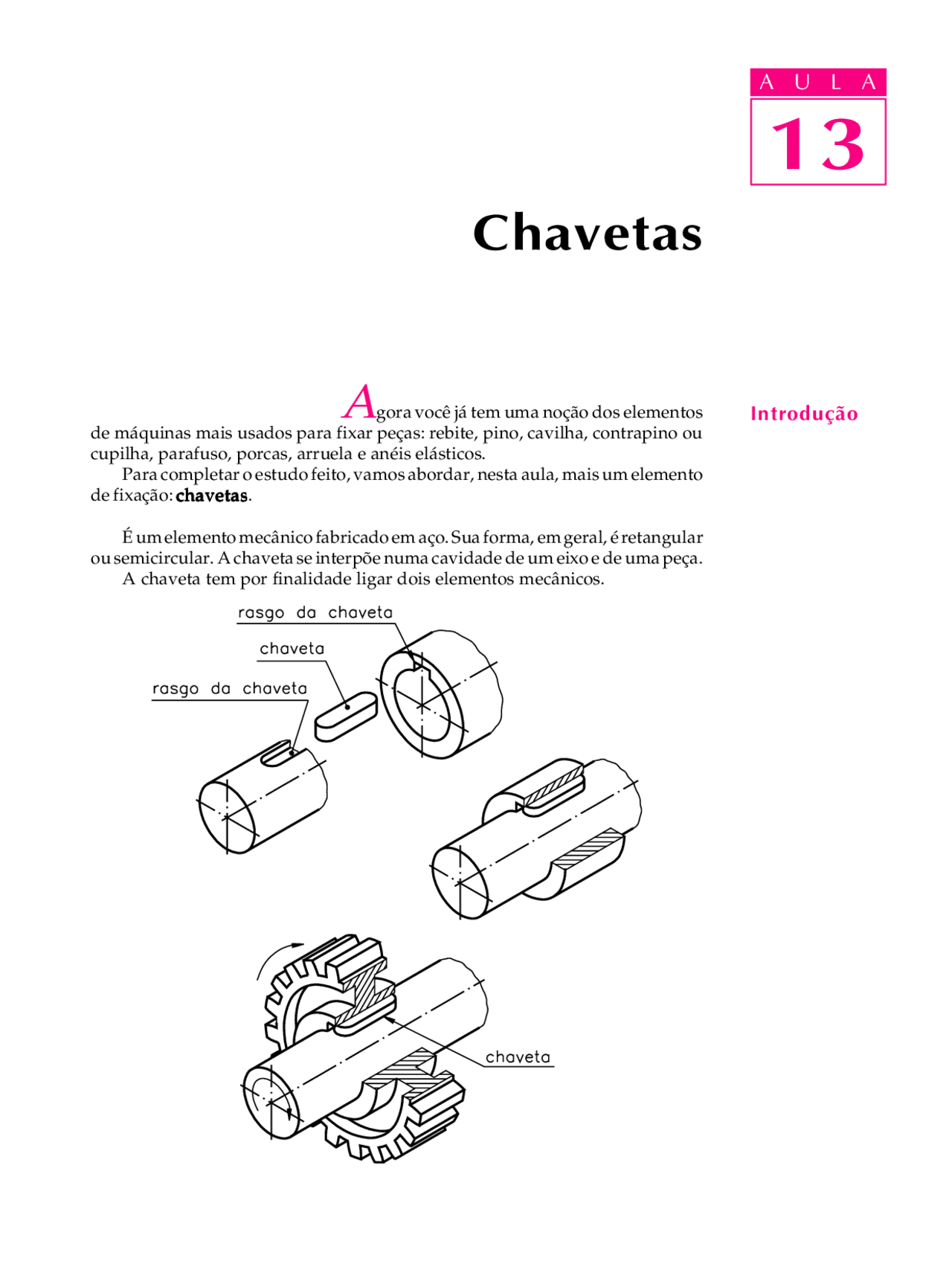 Aula 13: Chavetas - Notas de Engenharia sobre elementos de maquinas ...