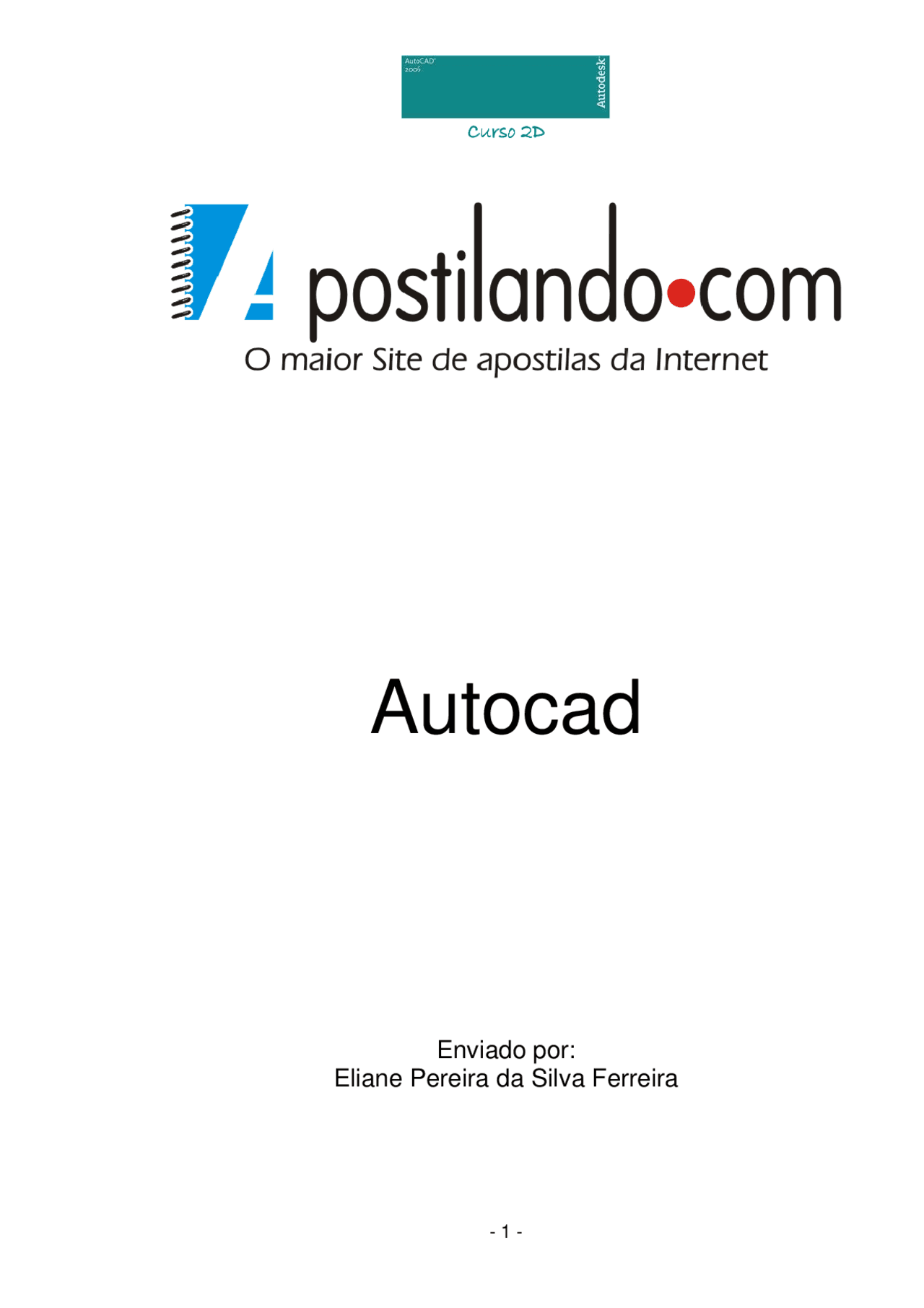 Apostila de Autocad - Apostila completa com os comandos mais ...
