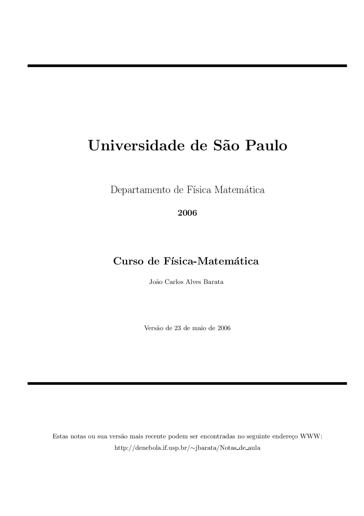 USP - Curso de Física - Matemática - - - - - Docsity